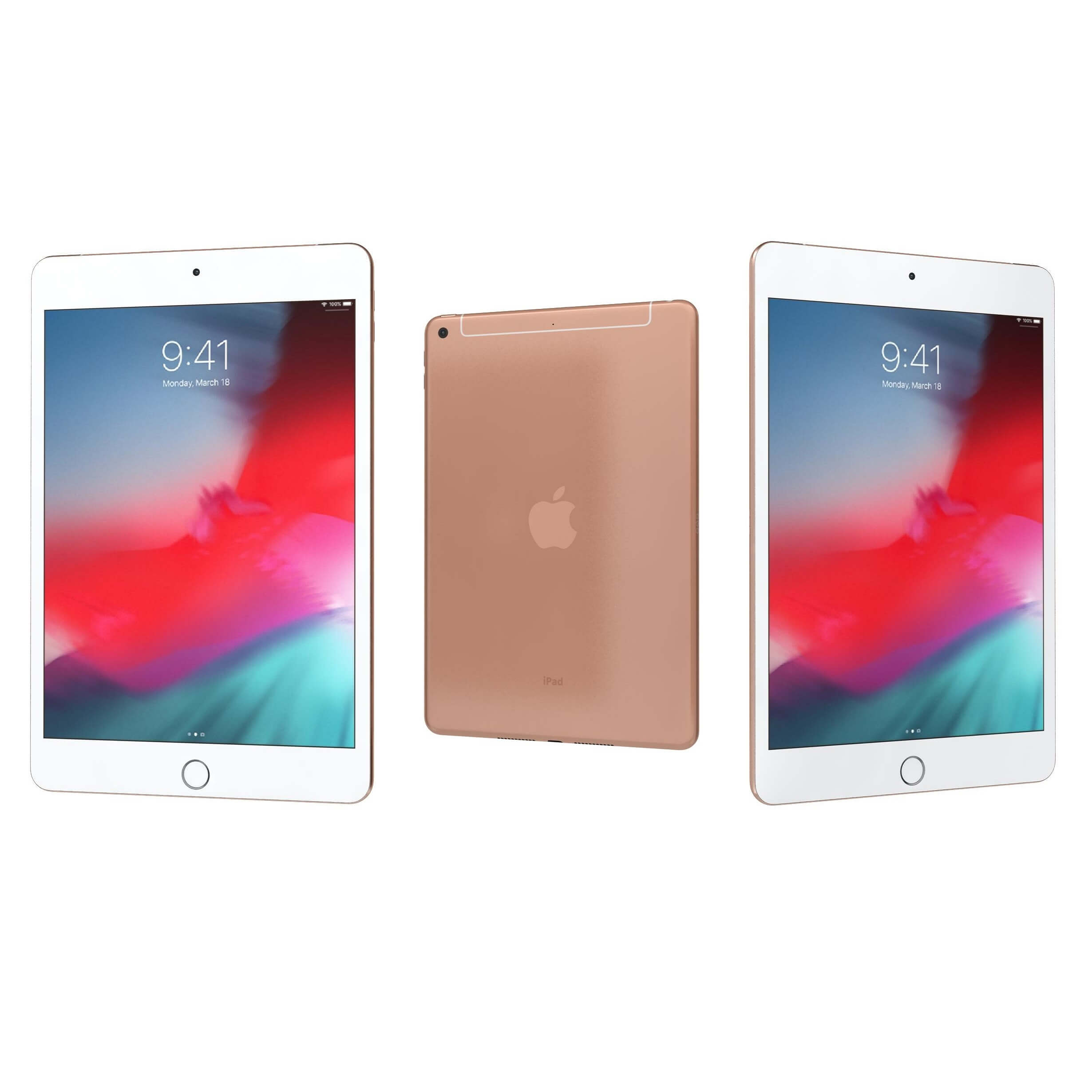 Apple iPad mini 5th Gen Gold - 3D Model by Rever_Art