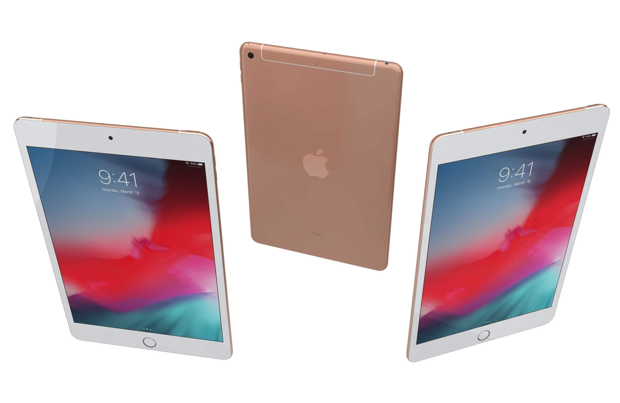 Apple iPad mini 5th Gen Gold - 3D Model by Rever_Art