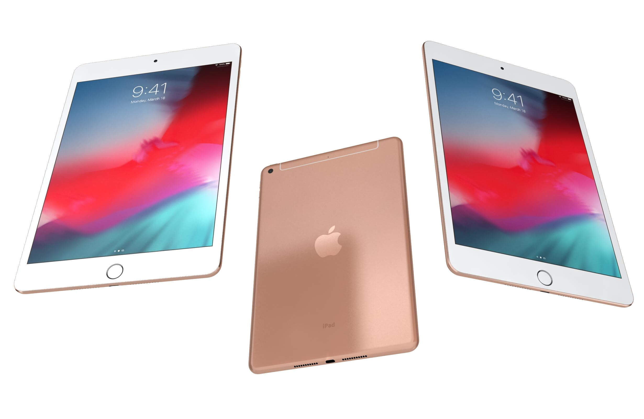 Apple iPad mini 5th Gen Gold - 3D Model by Rever_Art