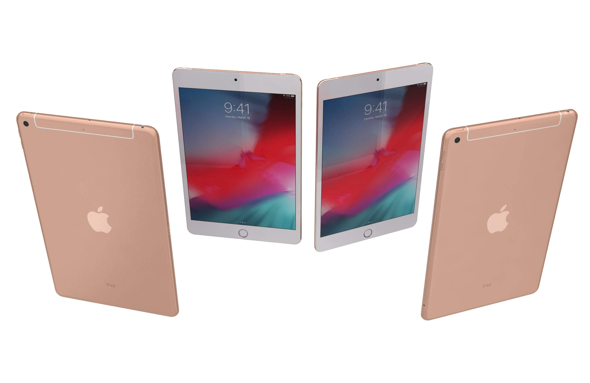 Apple iPad mini 5th Gen Gold - 3D Model by Rever_Art