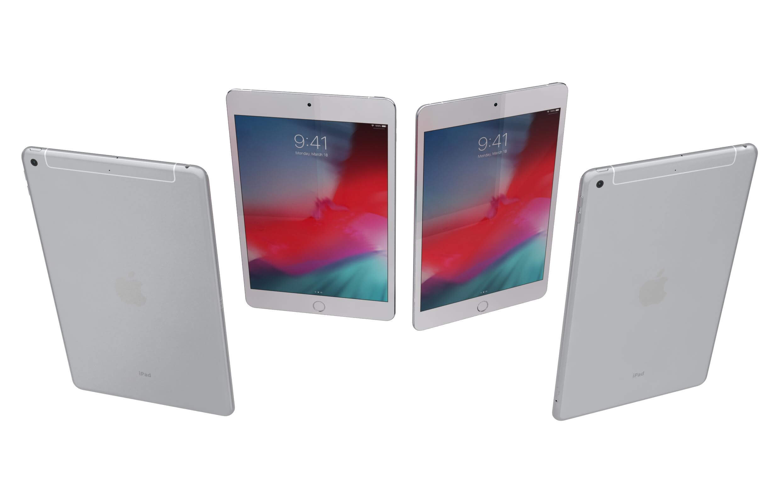 Apple iPad mini 5th Gen Silver - 3D Model by Rever_Art