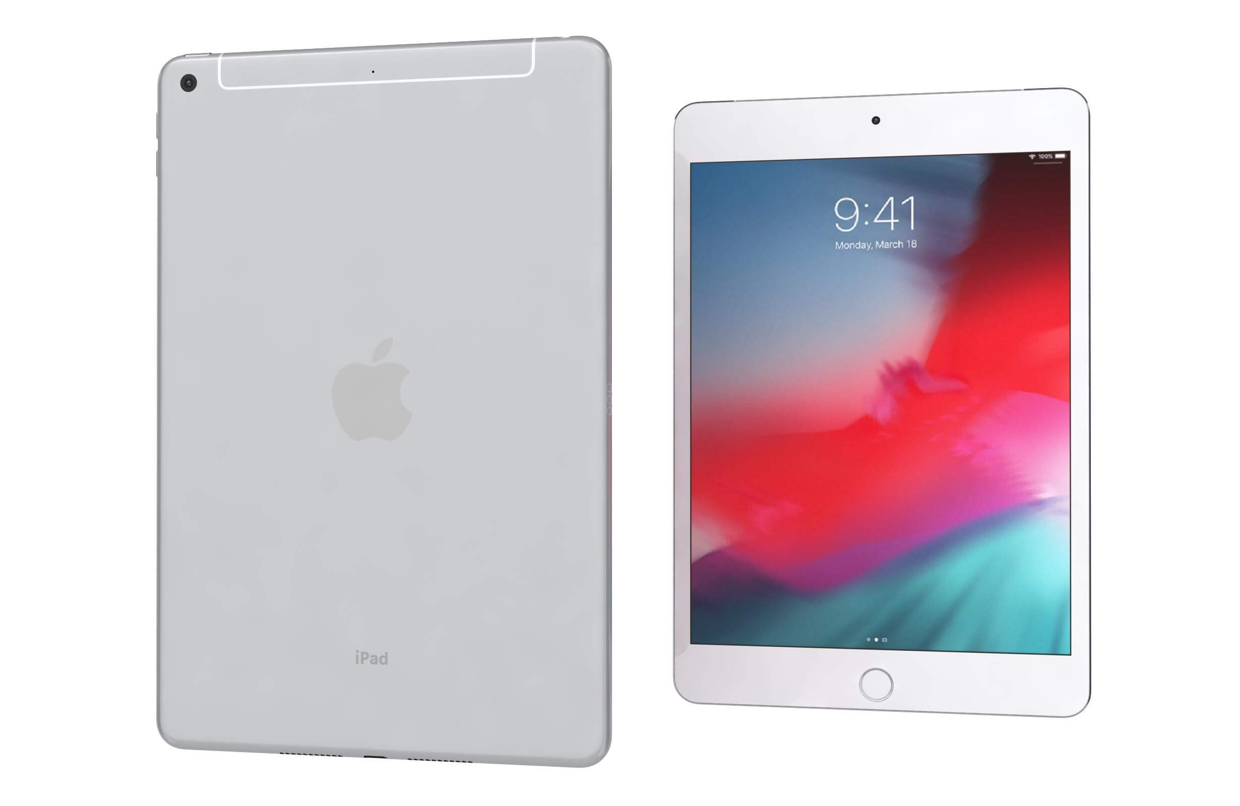 Apple iPad mini 5th Gen Silver - 3D Model by Rever_Art