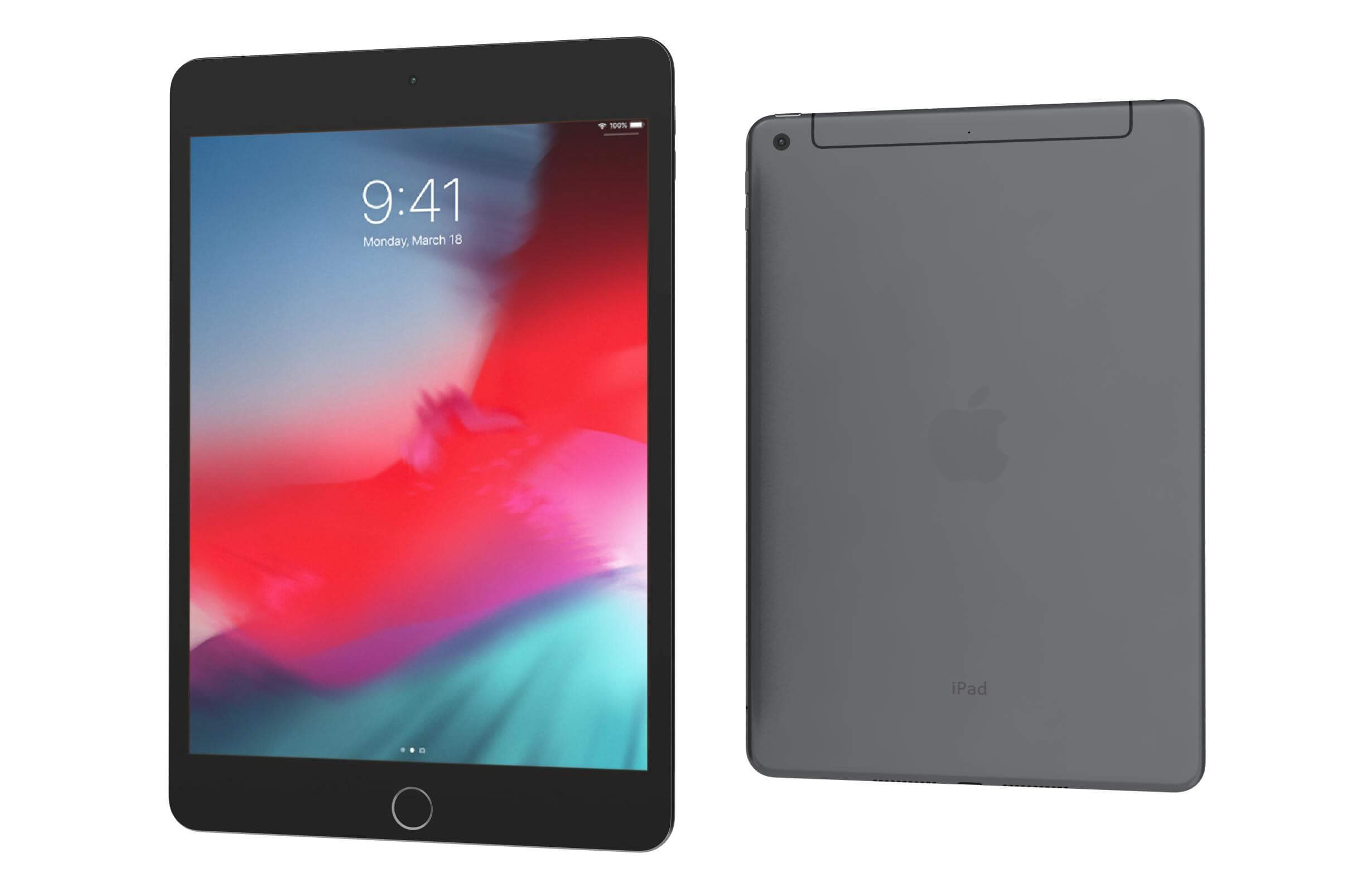 Apple iPad mini 5th Gen Space Gray - 3D Model by Rever_Art