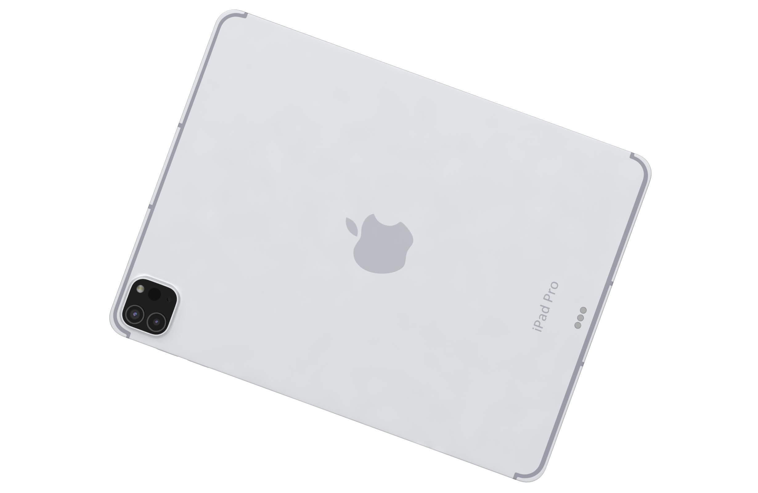Apple IPad Pro 2022 4th Gen Silver - 3D Model by Rever_Art