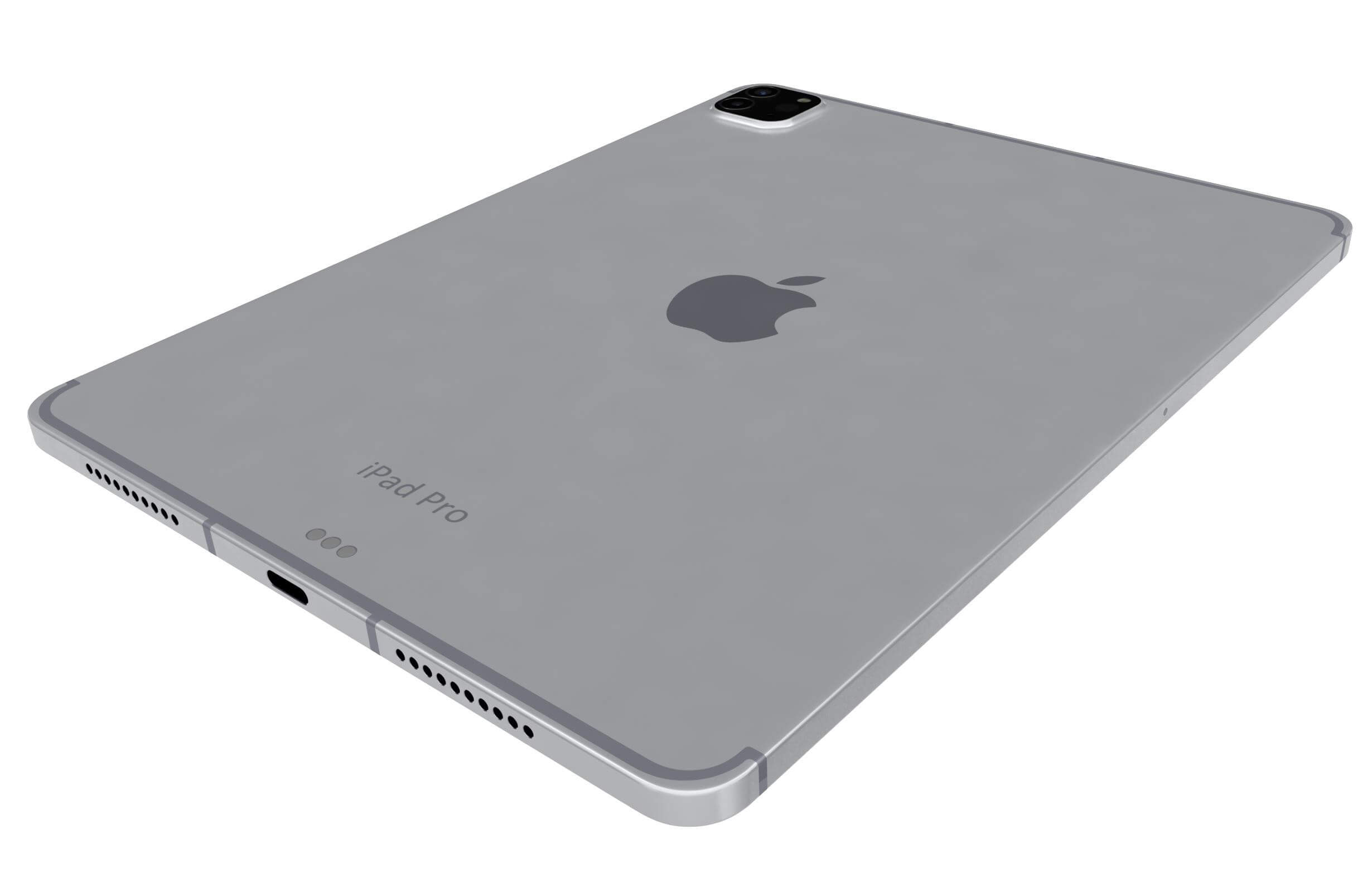 Apple IPad Pro 2022 4th Gen Silver - 3D Model by Rever_Art