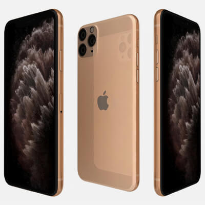 Apple iPhone 11 Pro Gold - 3D Model by Rever_Art