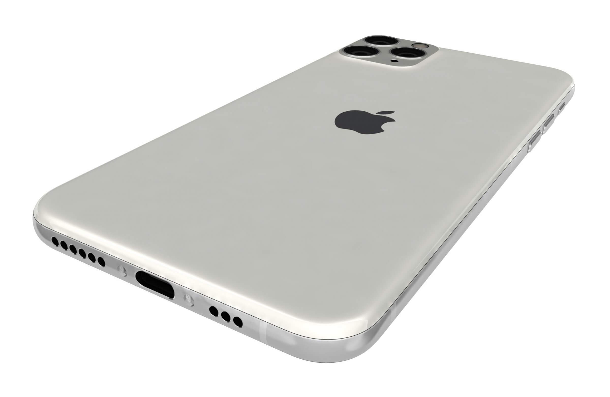 Apple iPhone 11 Pro Silver - 3D Model by Rever_Art