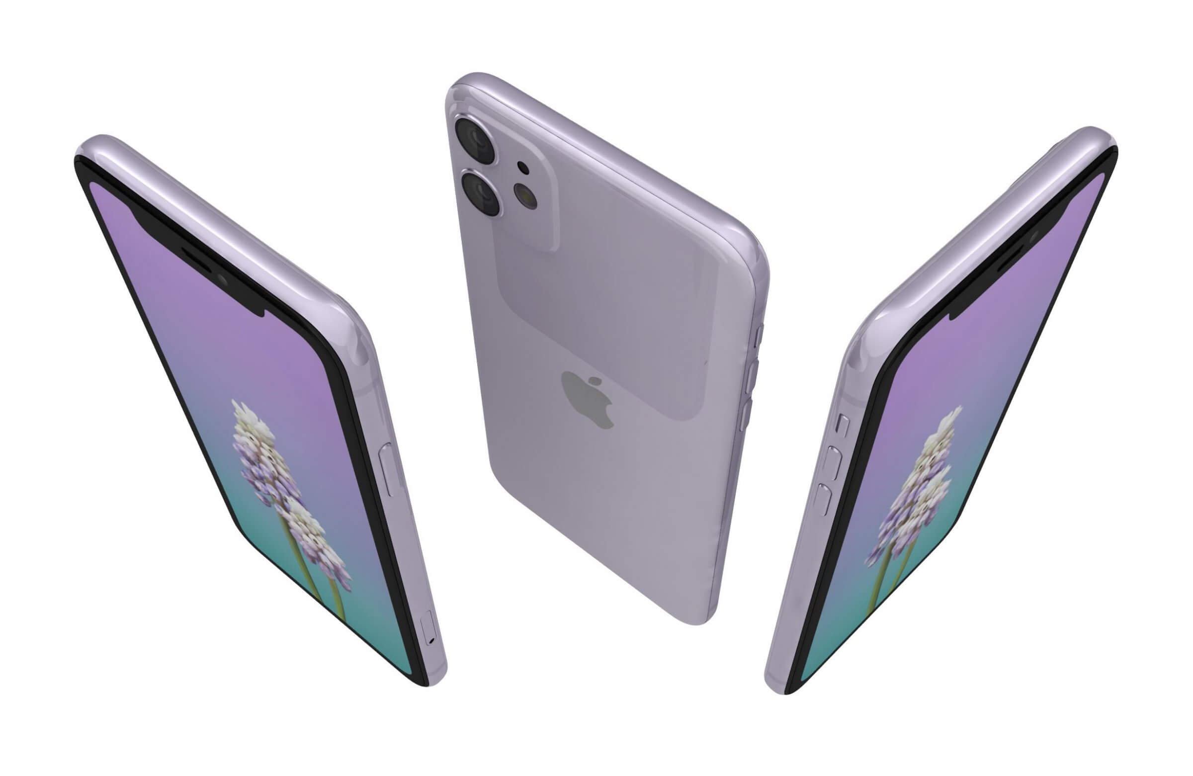 Apple iPhone 11 Purple - 3D Model by Rever_Art