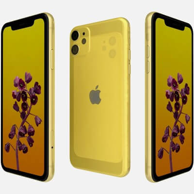 Apple iPhone 11 Yellow - 3D Model by Rever_Art