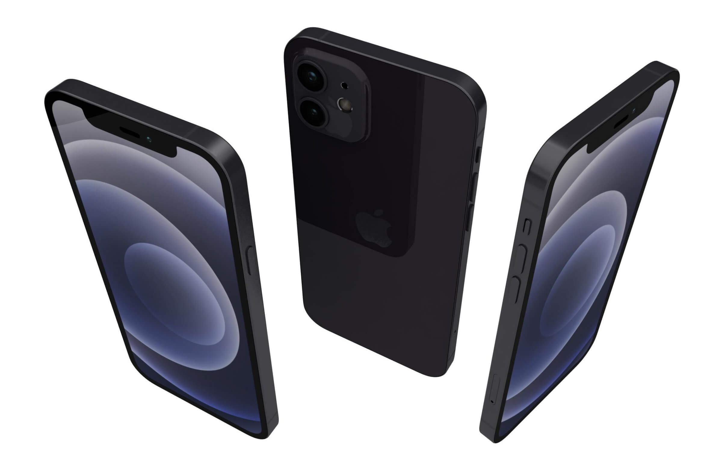 Apple iPhone 12 Black - 3D Model by Rever_Art