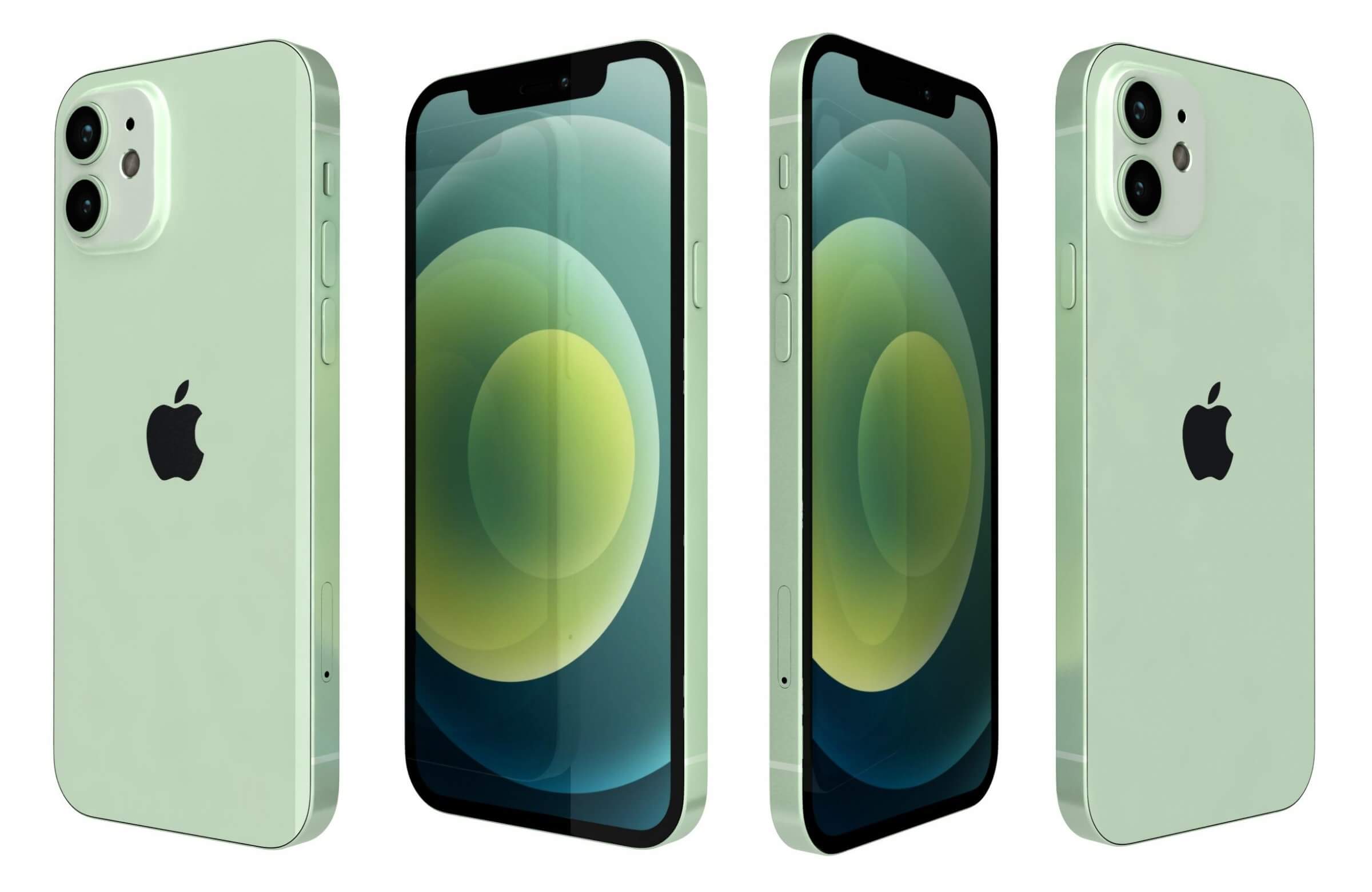 Apple iPhone 12 Green - 3D Model by Rever_Art