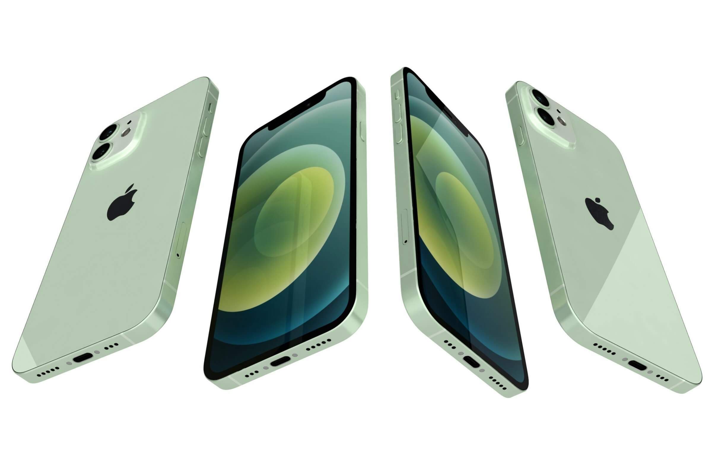 Apple iPhone 12 Green - 3D Model by Rever_Art