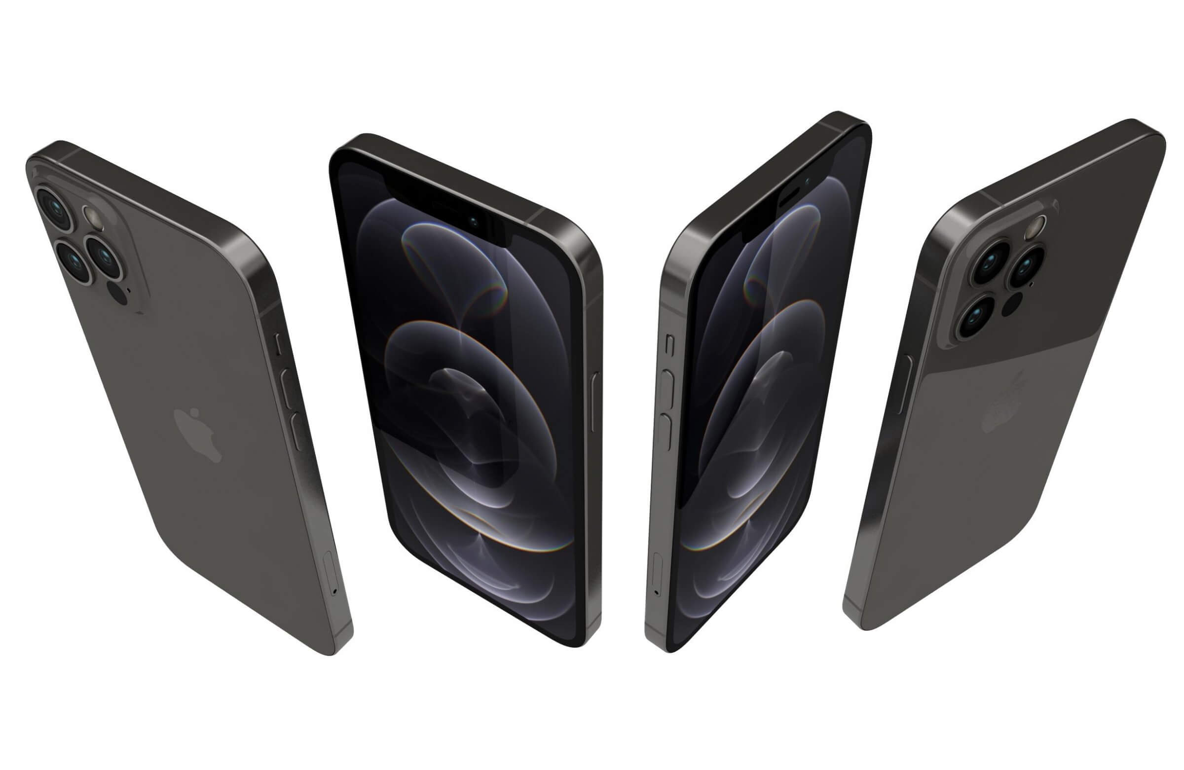 Apple iPhone 12 Pro Graphite - 3D Model by Rever_Art