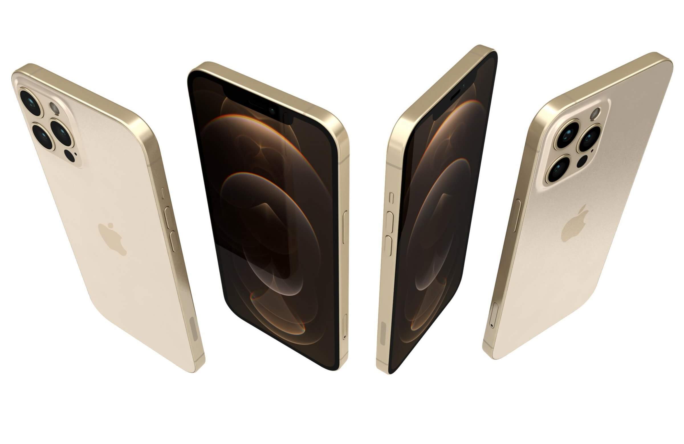 Apple iPhone 12 Pro Max Gold - 3D Model by Rever_Art