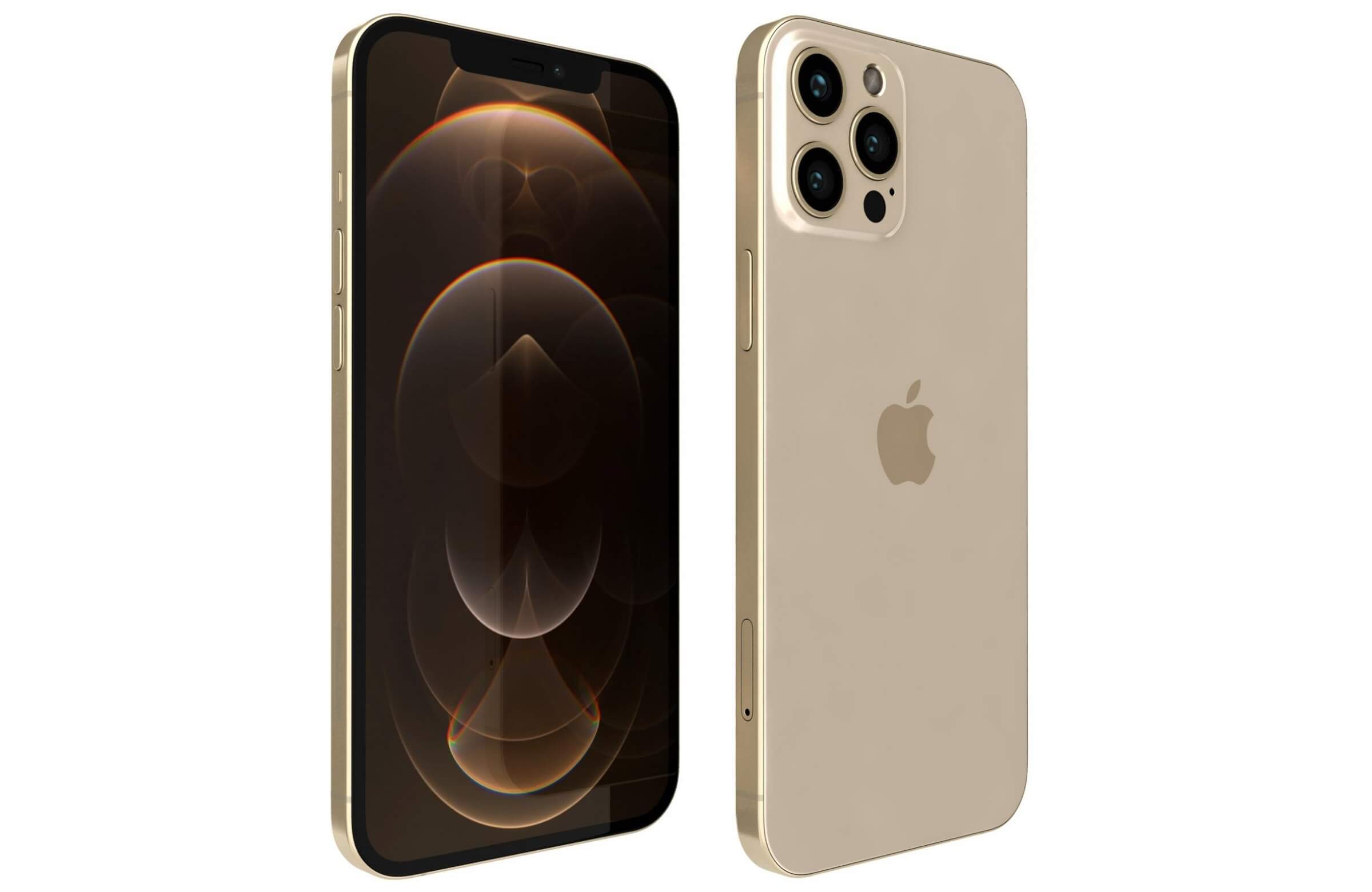 Apple iPhone 12 Pro Max Gold - 3D Model by Rever_Art