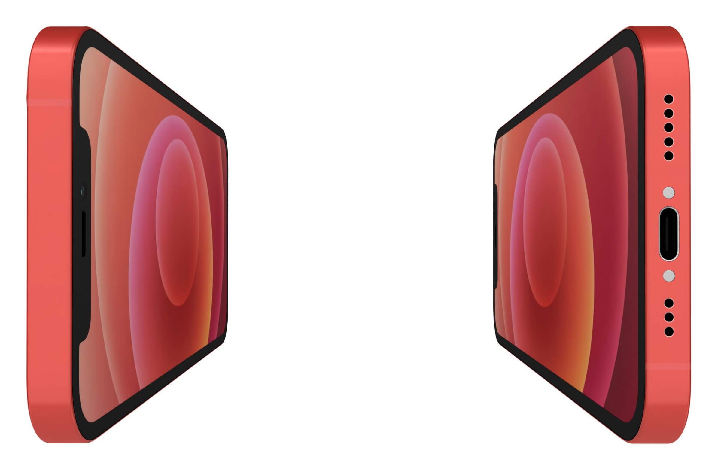 Apple iPhone 12 Red - 3D Model by Rever_Art