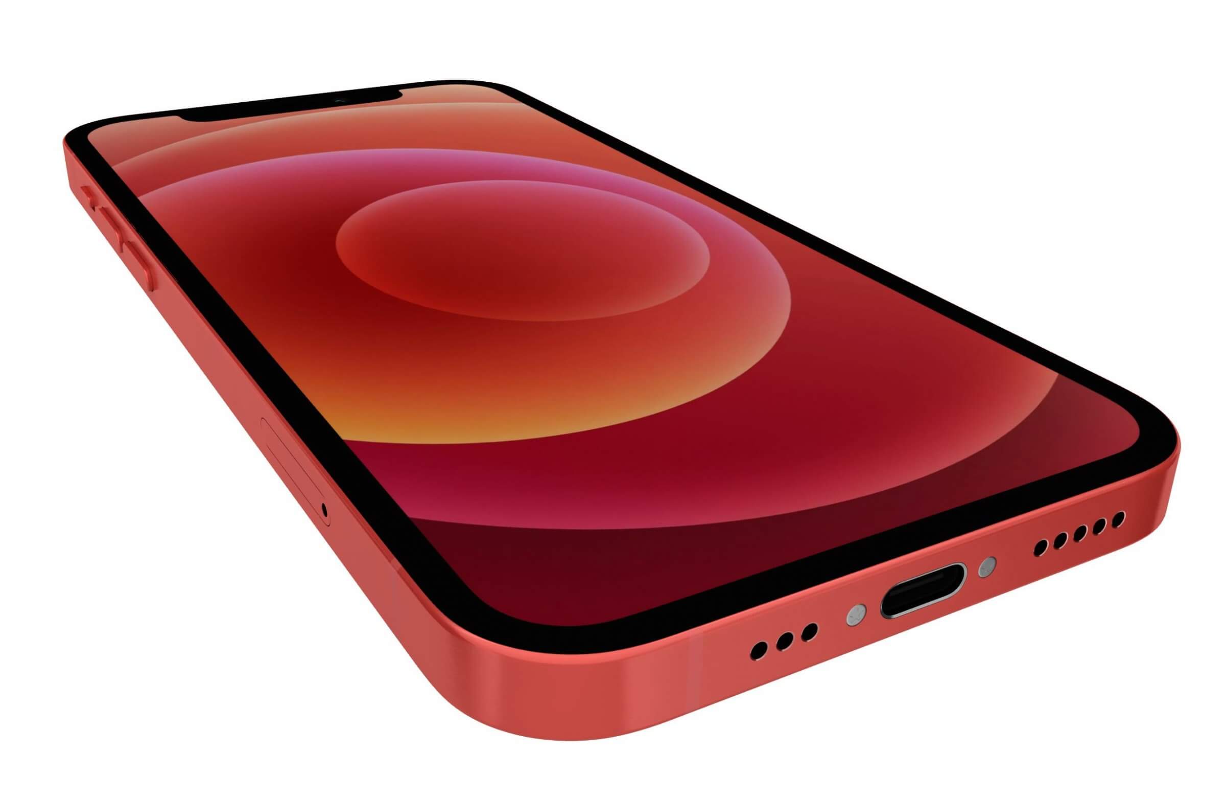 Apple iPhone 12 Red - 3D Model by Rever_Art