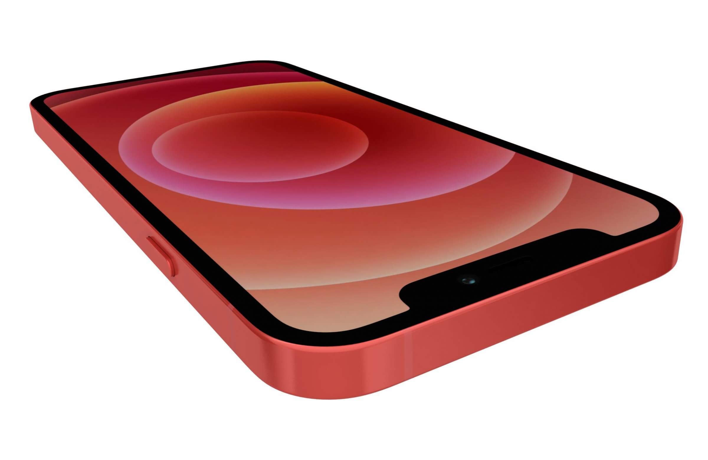 Apple iPhone 12 Red - 3D Model by Rever_Art