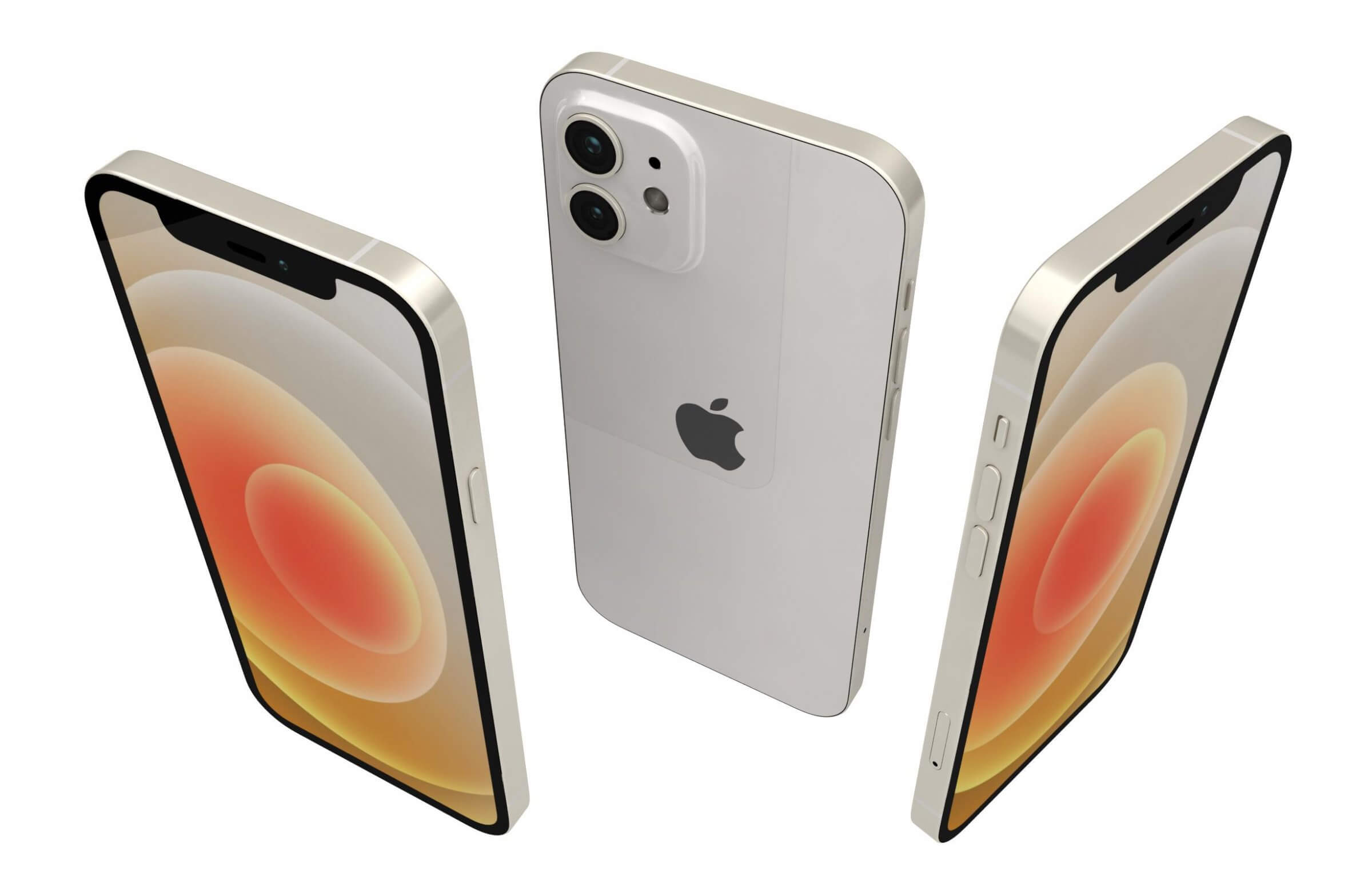 Apple iPhone 12 White - 3D Model by Rever_Art