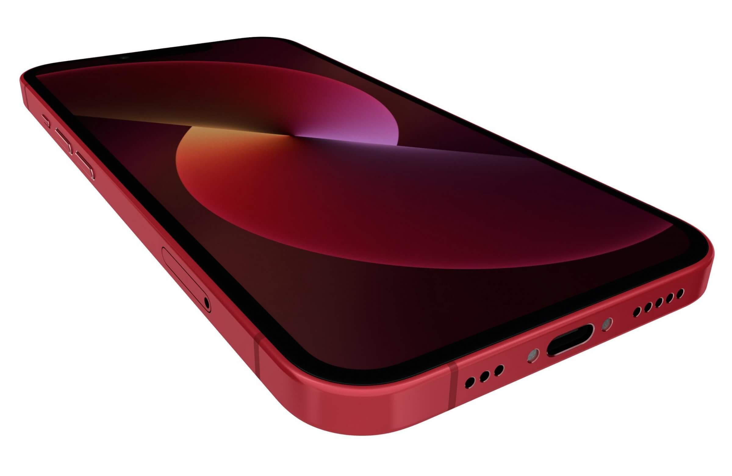 Apple iPhone 13 Mini Red - 3D Model by Rever_Art