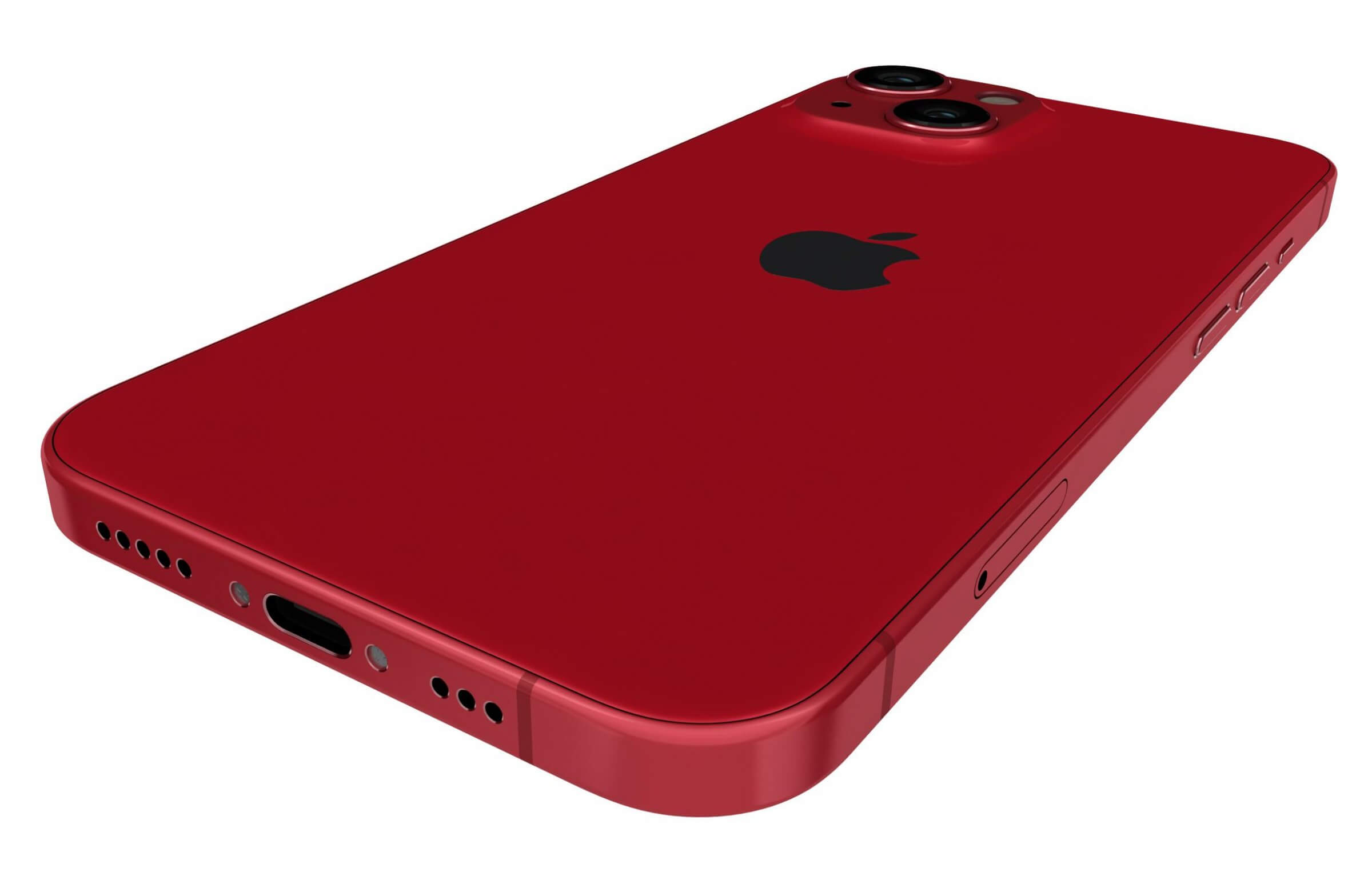Apple iPhone 13 Mini Red - 3D Model by Rever_Art