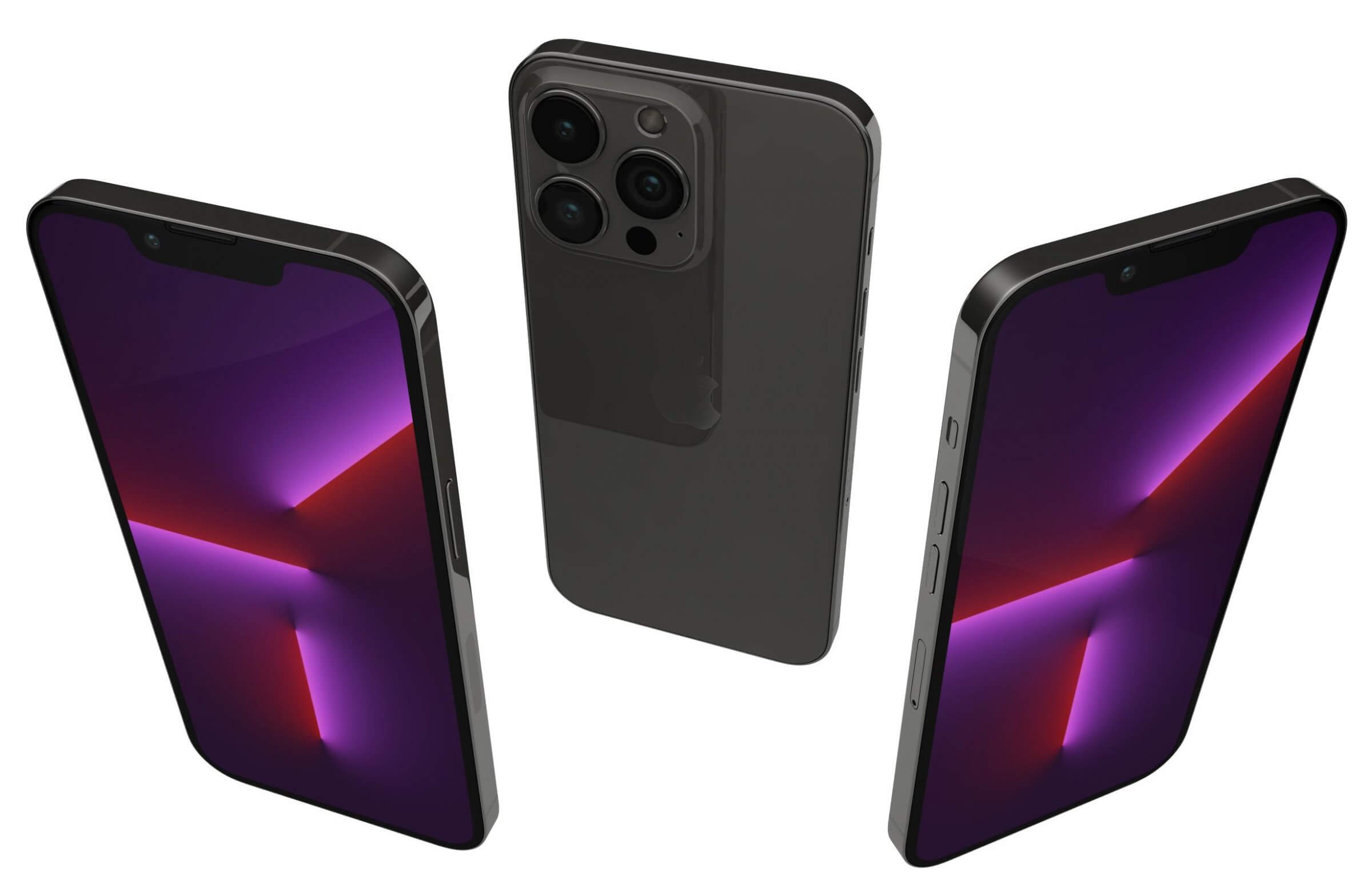 Apple iPhone 13 Pro Graphite - 3D Model by Rever_Art