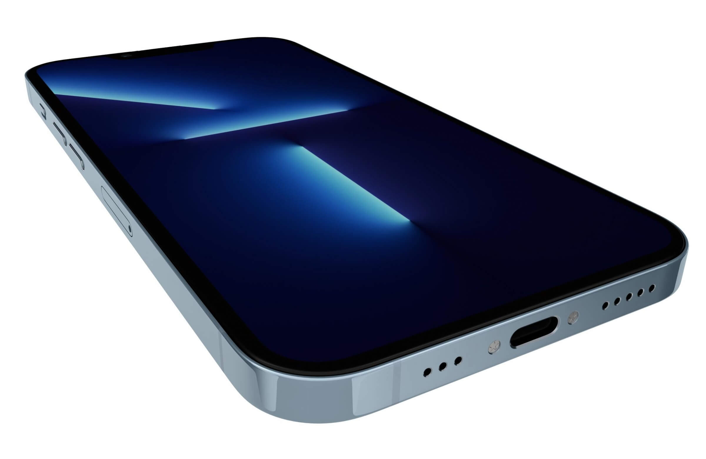 Apple iPhone 13 Pro Max Pacific Blue - 3D Model by Rever_Art