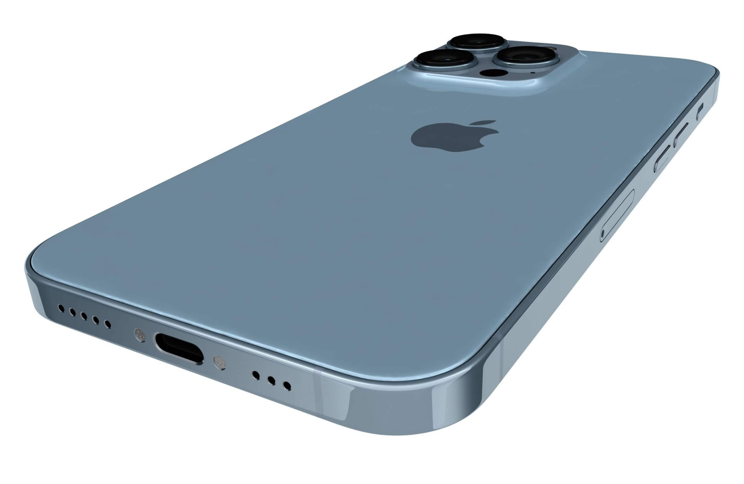 Apple iPhone 13 Pro Max Pacific Blue - 3D Model by Rever_Art