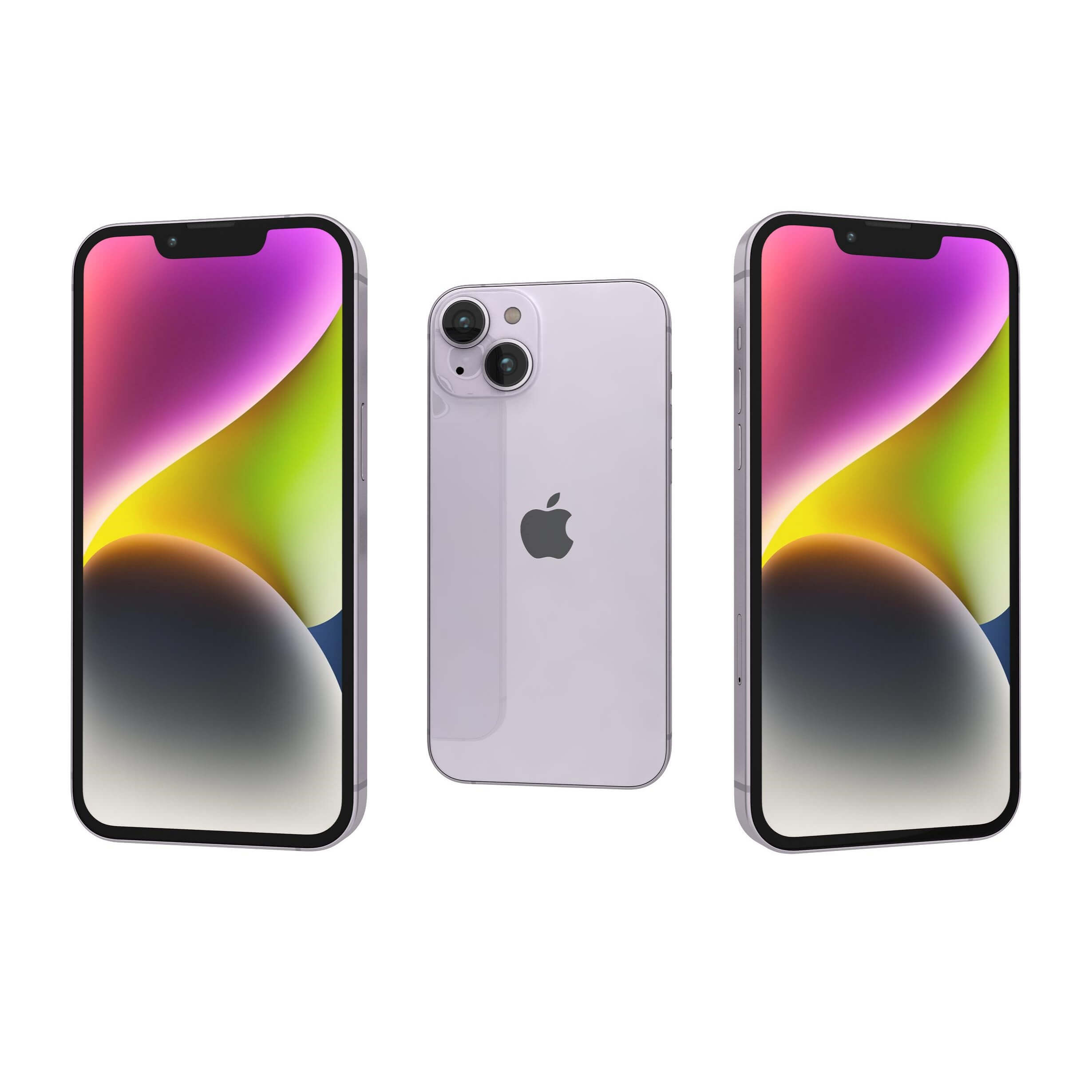 Apple iPhone 14 Plus Purple - 3D Model by Rever_Art