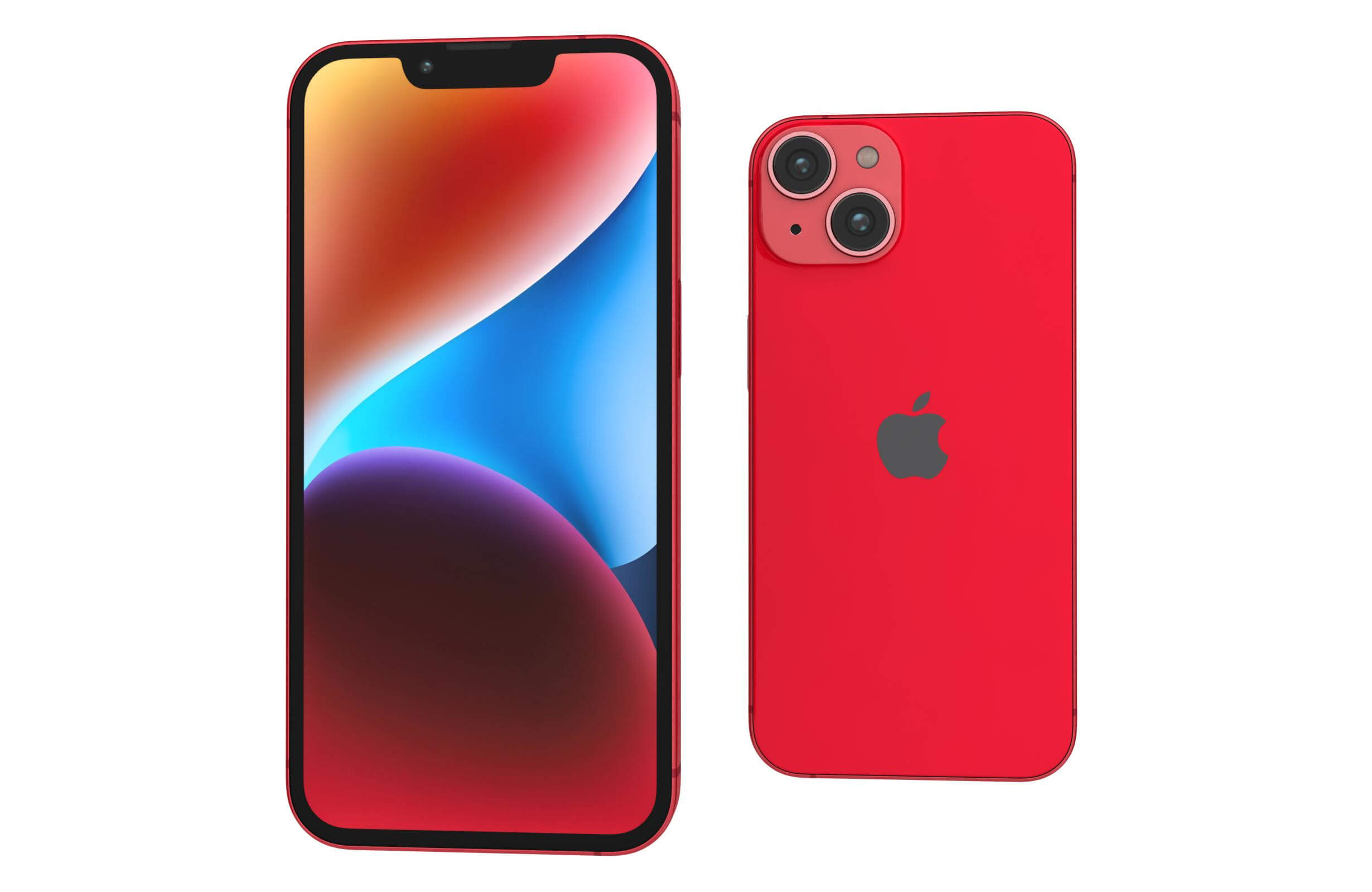 Apple iPhone 14 Plus Red - 3D Model by Rever_Art