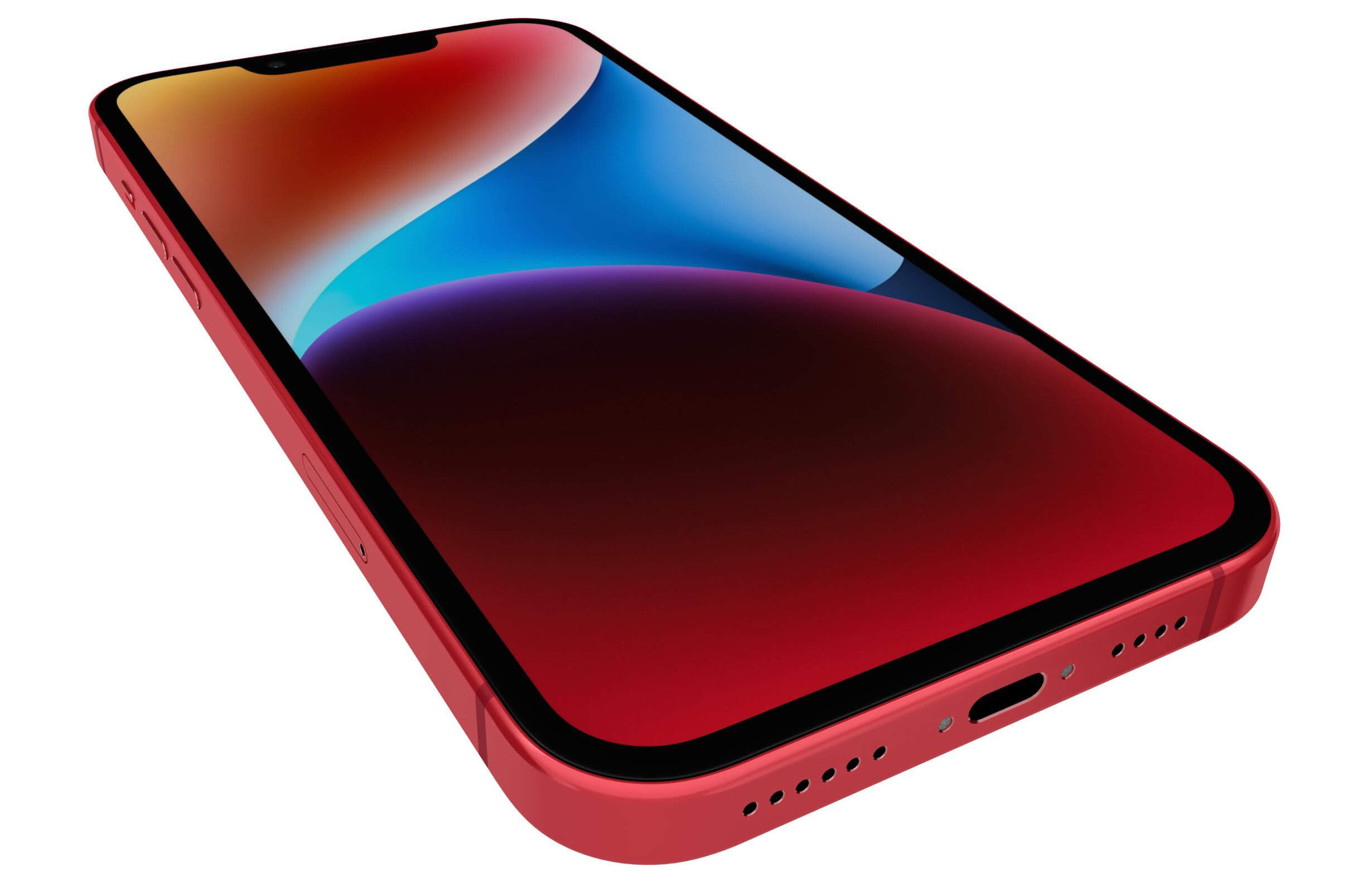 Apple iPhone 14 Plus Red - 3D Model by Rever_Art