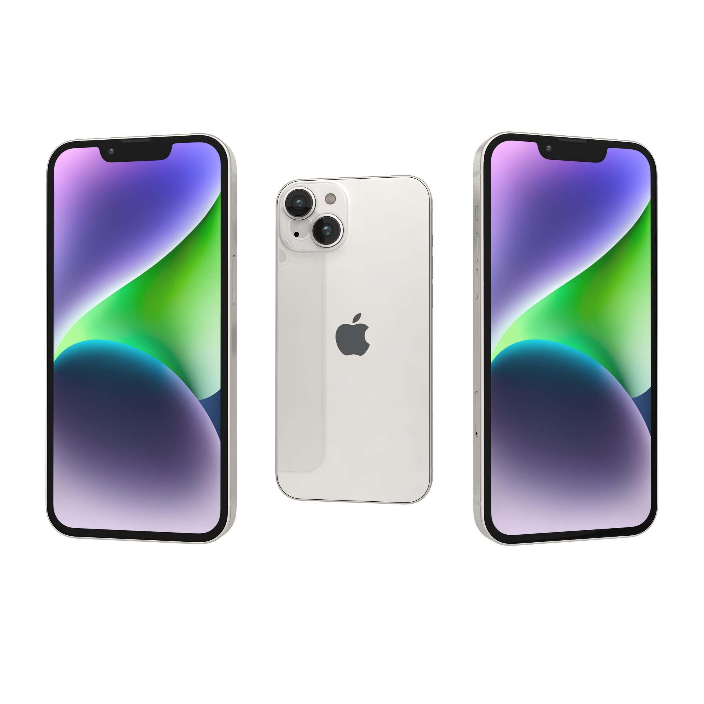 Apple iPhone 14 Plus White - 3D Model by Rever_Art