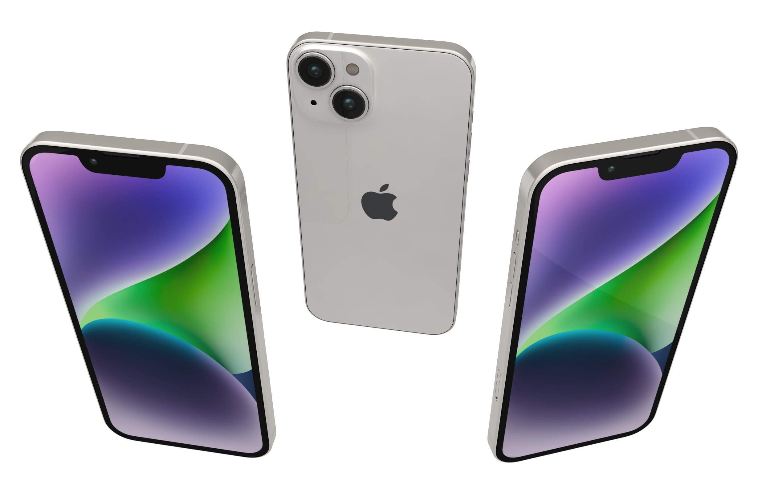 Apple iPhone 14 Plus White - 3D Model by Rever_Art