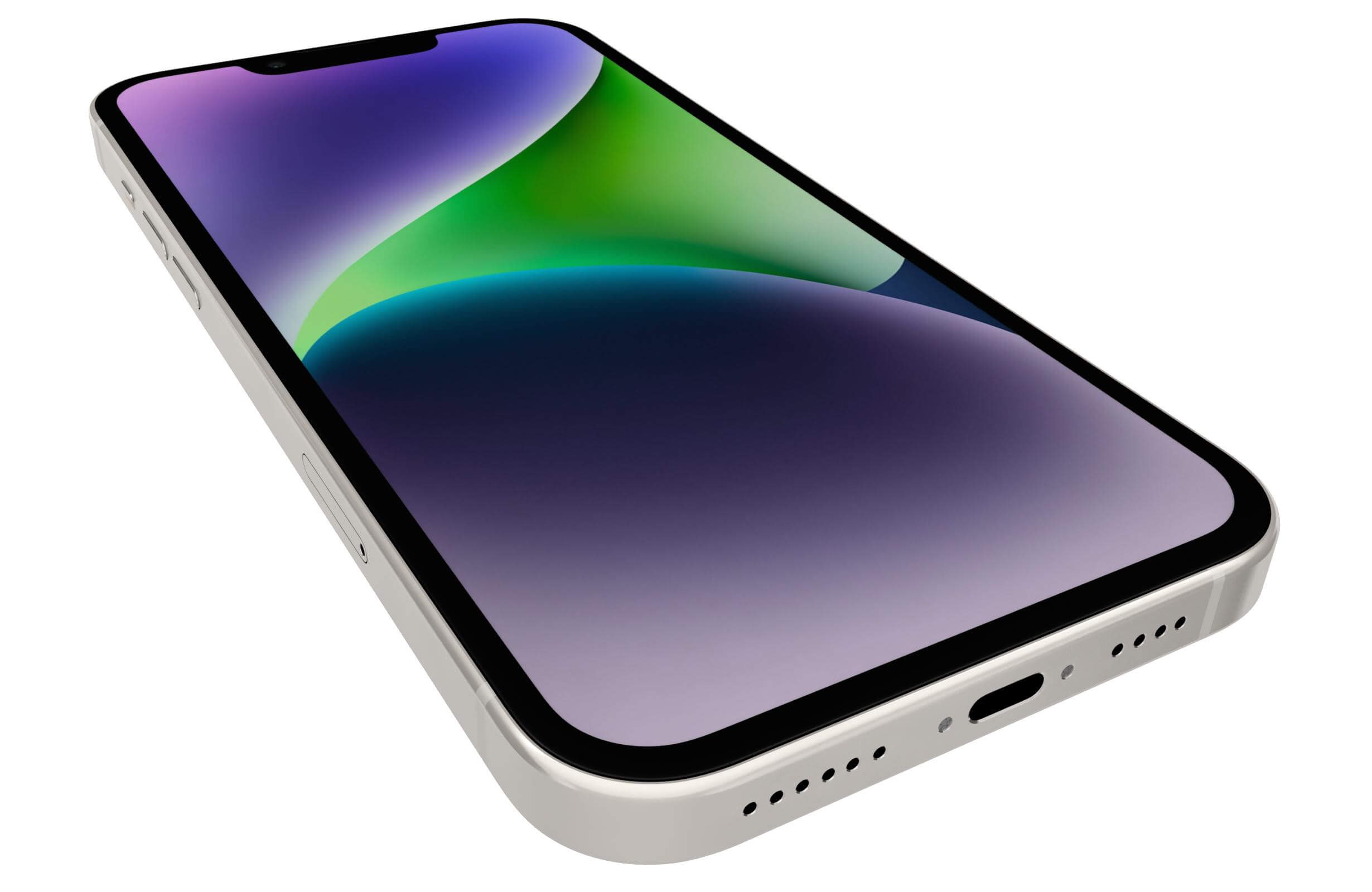 Apple iPhone 14 Plus White - 3D Model by Rever_Art