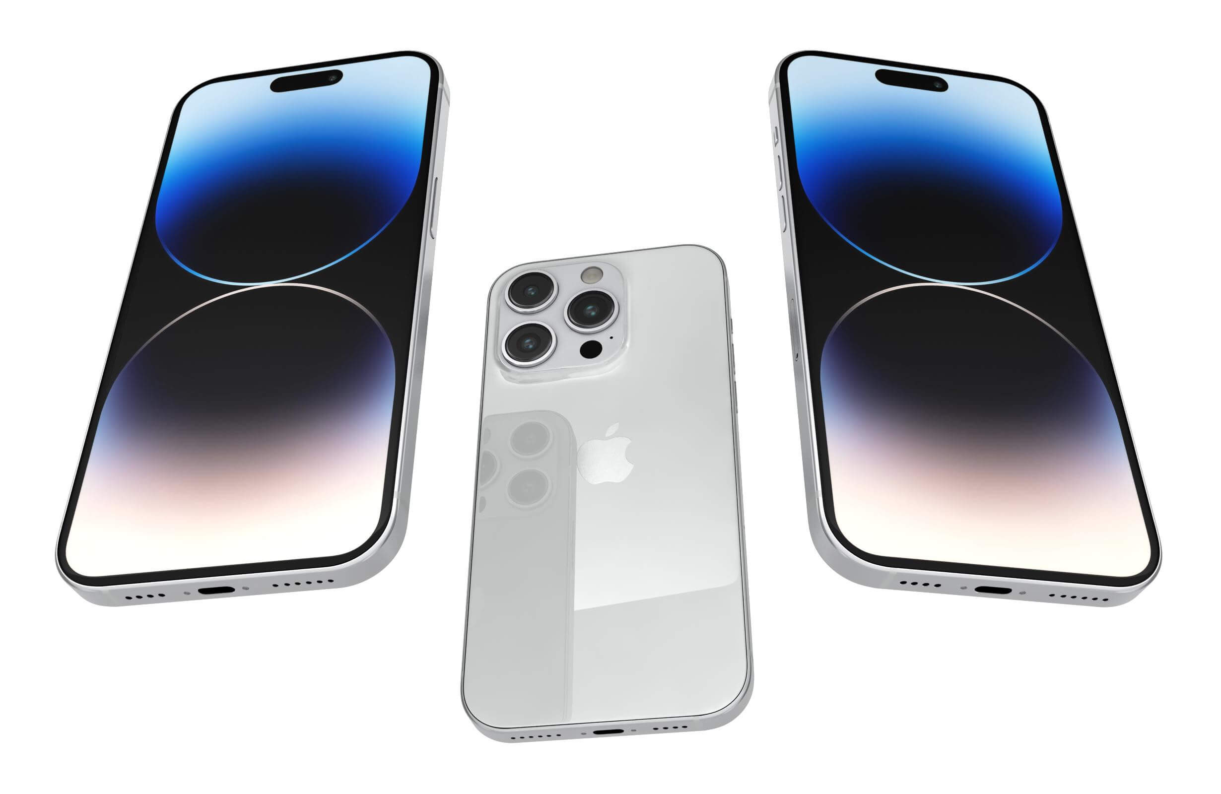 Apple iPhone 14 Pro Max White - 3D Model by Rever_Art