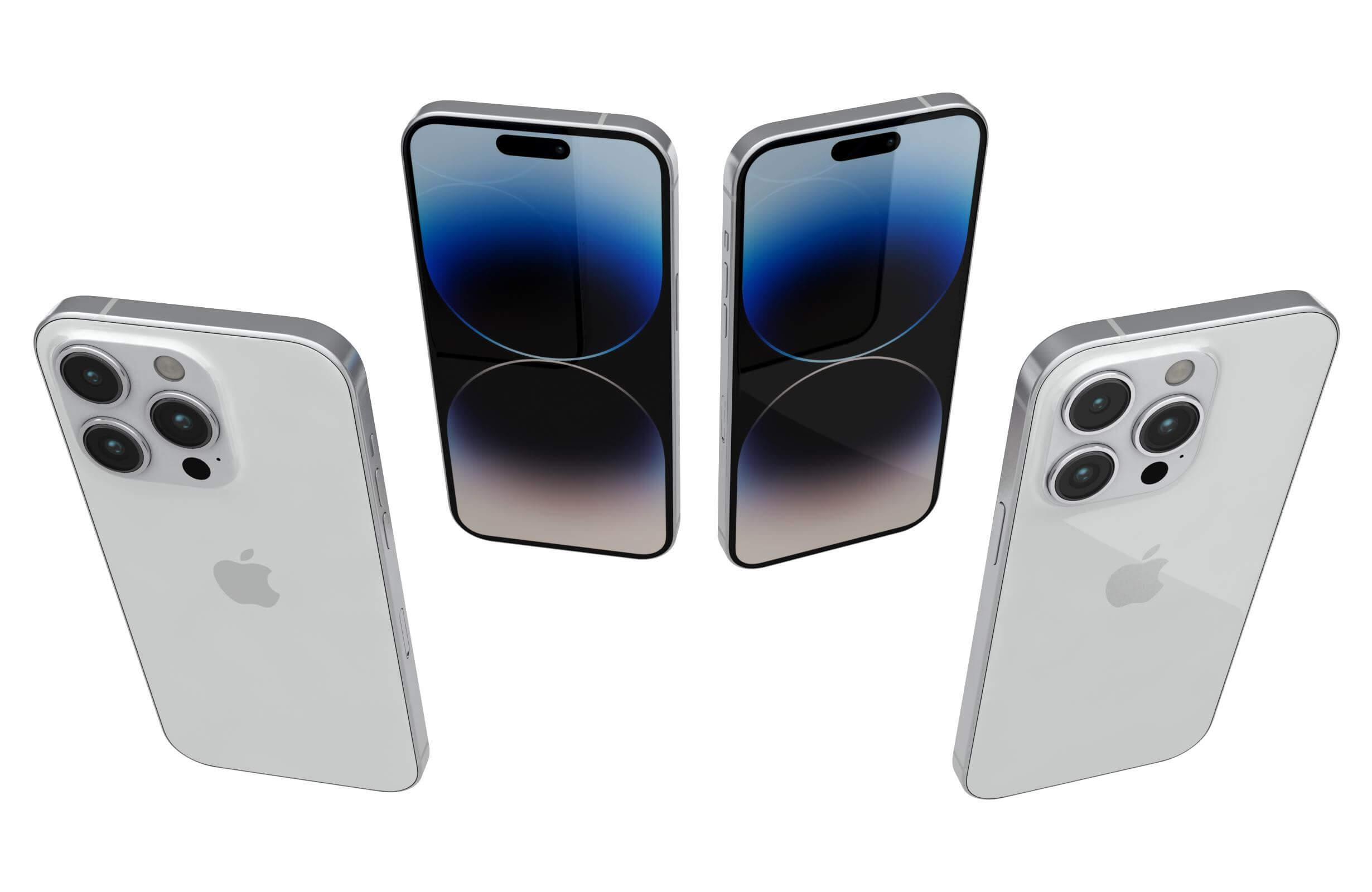 Apple iPhone 14 Pro Max White - 3D Model by Rever_Art