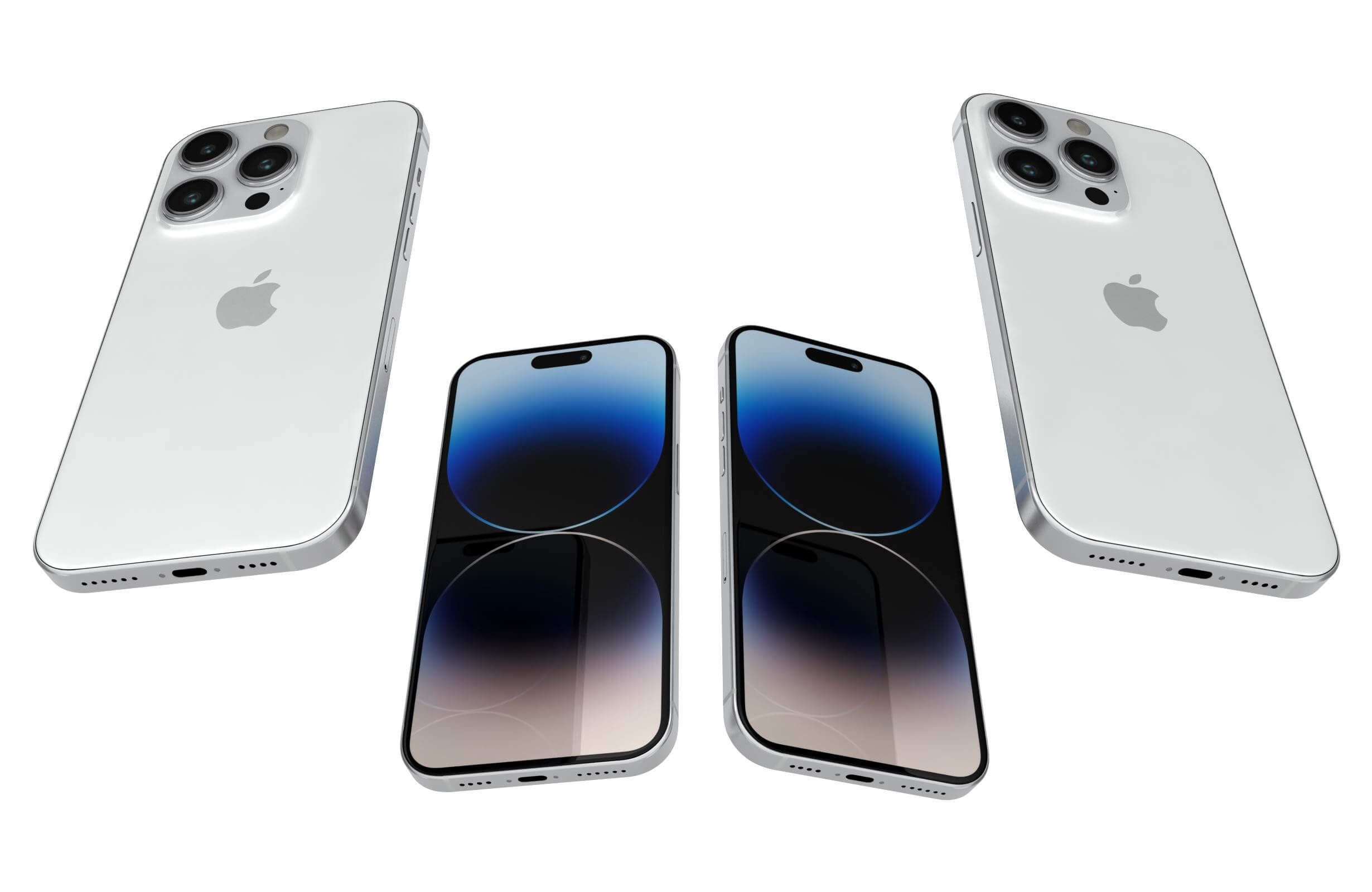 Apple iPhone 14 Pro Max White - 3D Model by Rever_Art