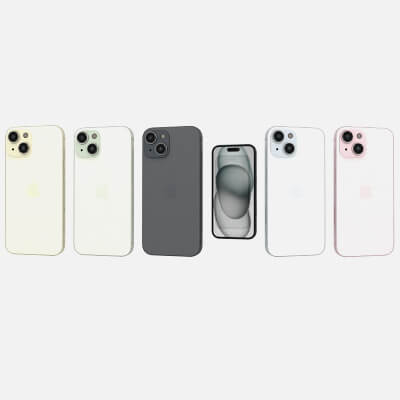 Apple iPhone 15 All Colors - 3D Model by Rever_Art