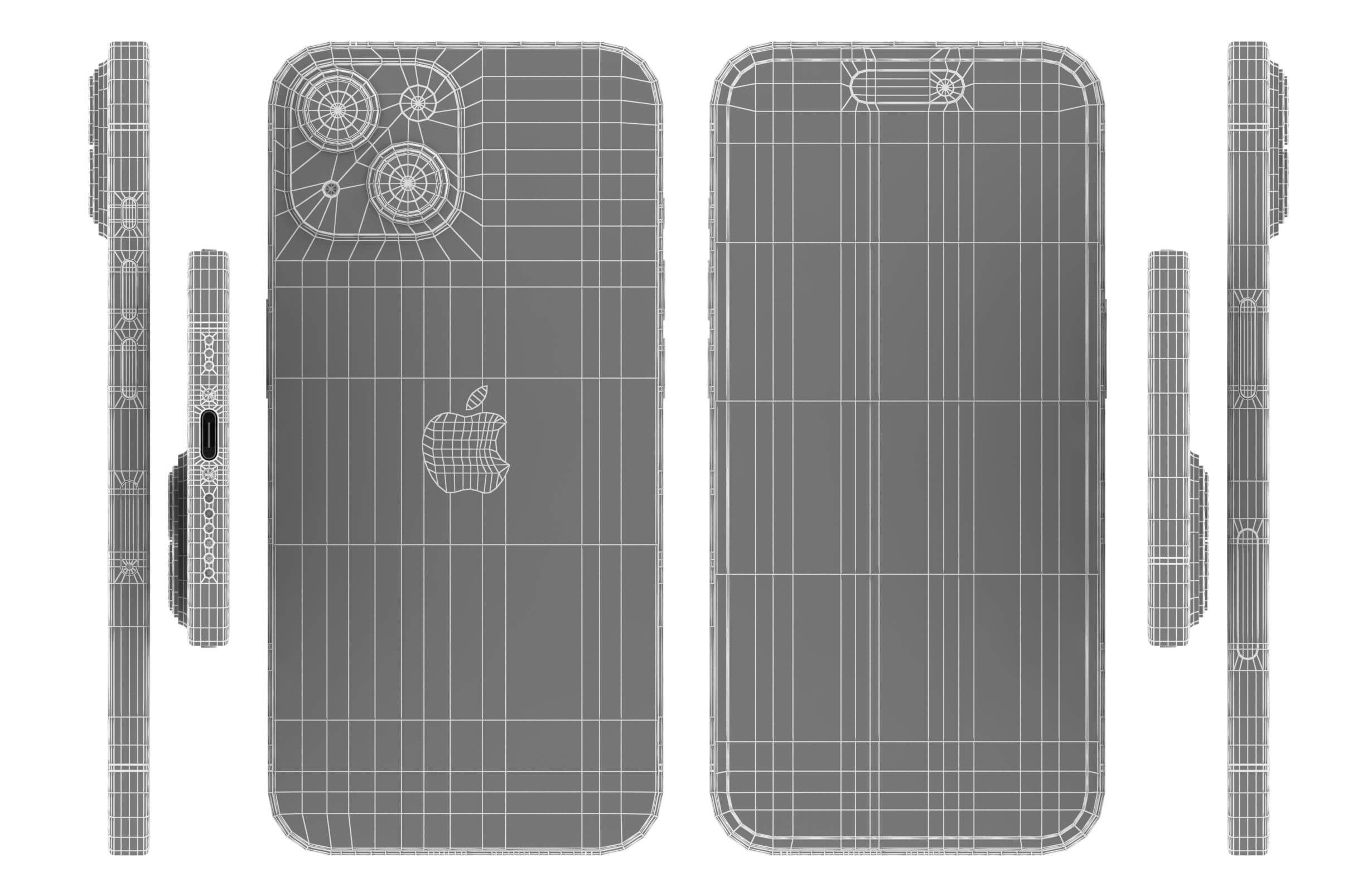 Apple iPhone 15 Black - 3D Model by Rever_Art