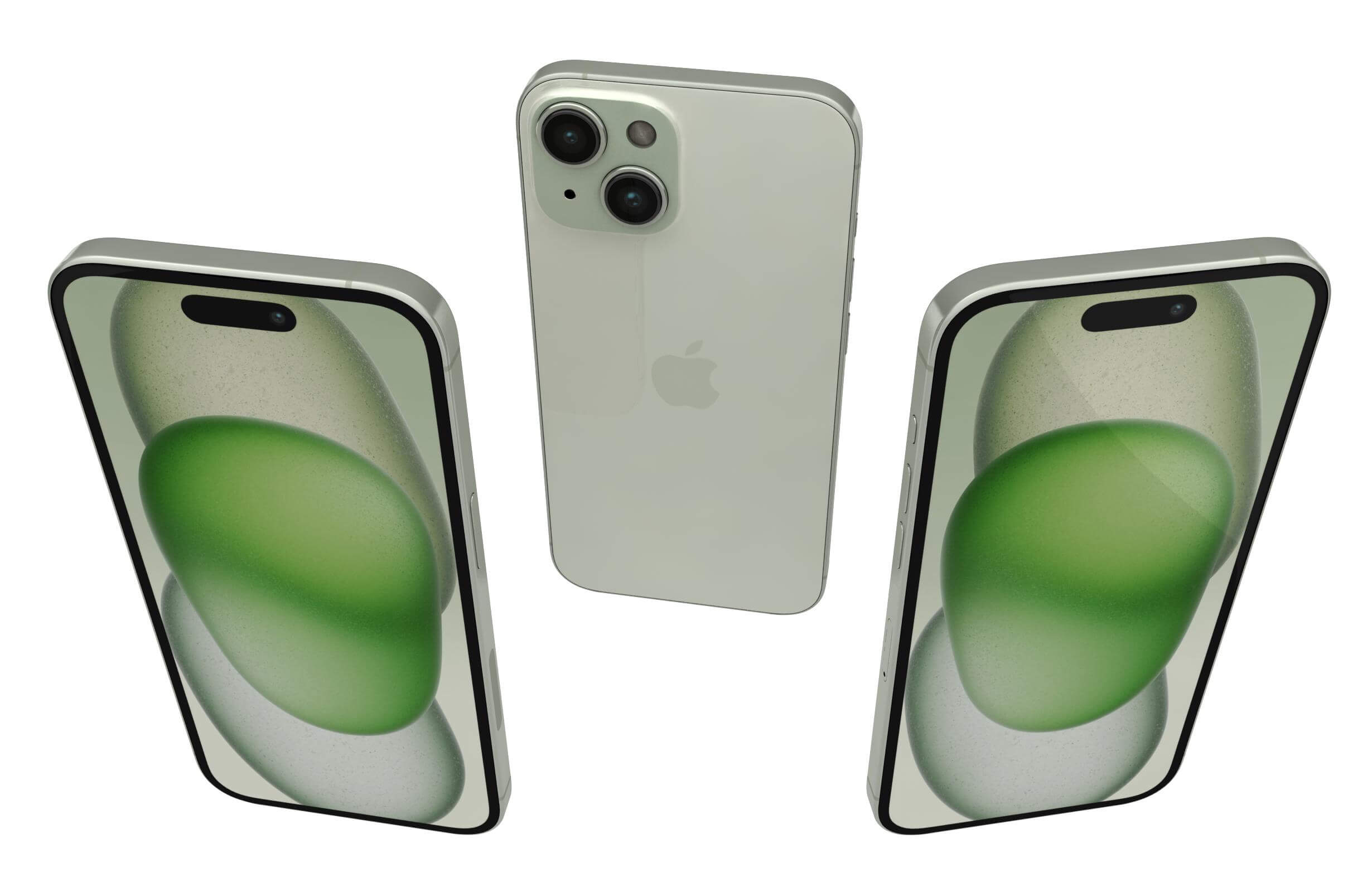 Apple iPhone 15 Green - 3D Model by Rever_Art
