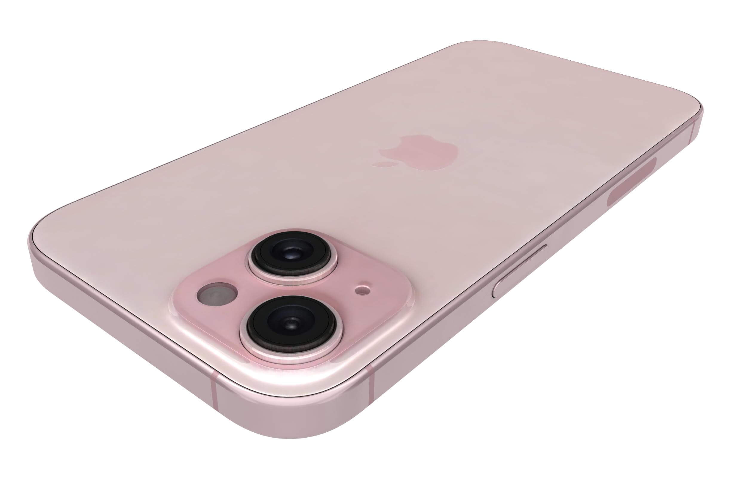 Apple iPhone 15 Pink - 3D Model by Rever_Art