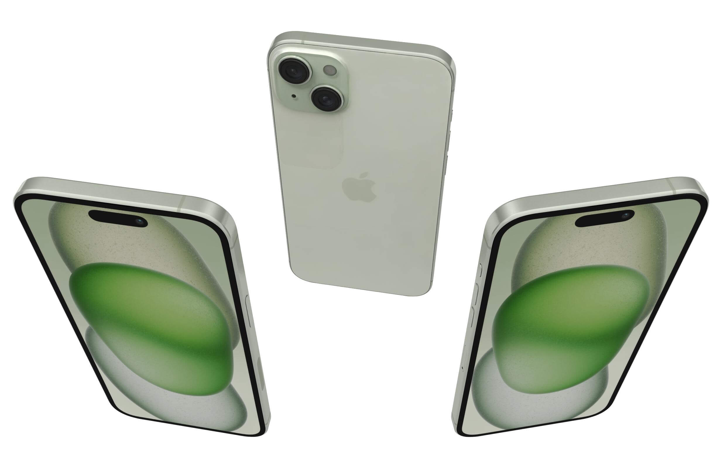 Apple iPhone 15 Plus Green - 3D Model by Rever_Art