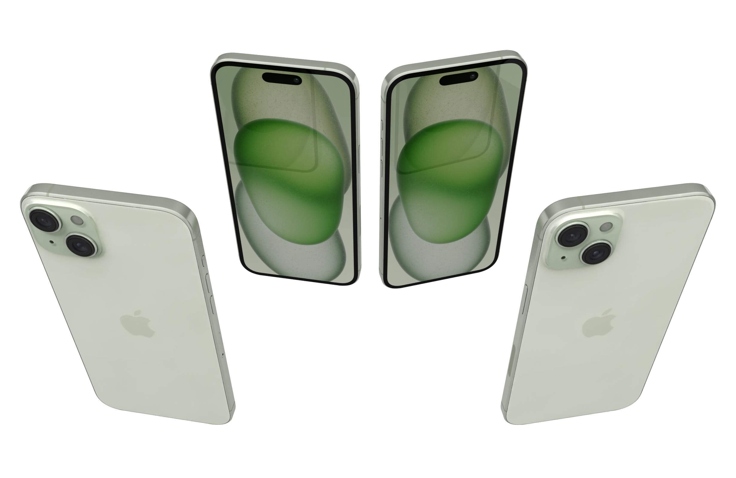 Apple iPhone 15 Plus Green - 3D Model by Rever_Art