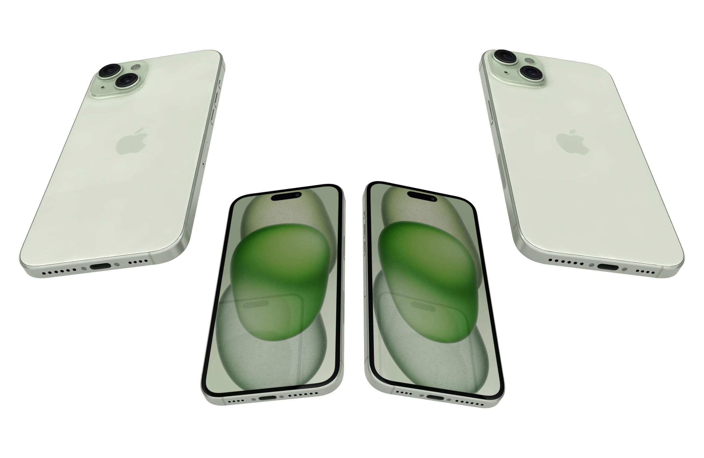 Apple iPhone 15 Plus Green - 3D Model by Rever_Art