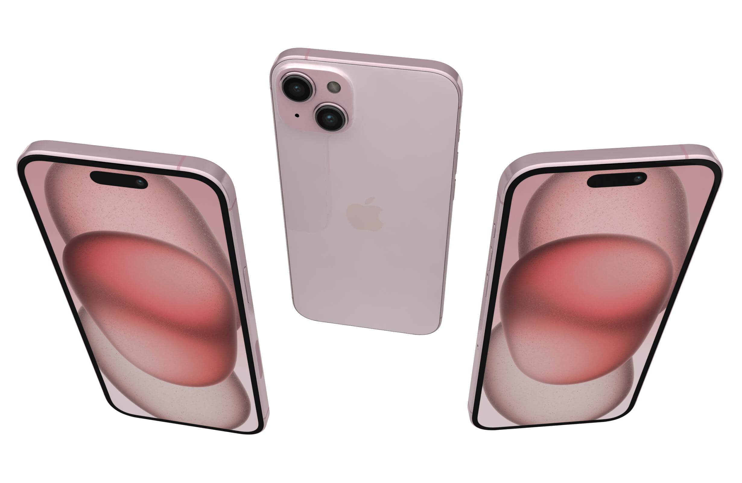 Apple iPhone 15 Plus Pink - 3D Model by Rever_Art