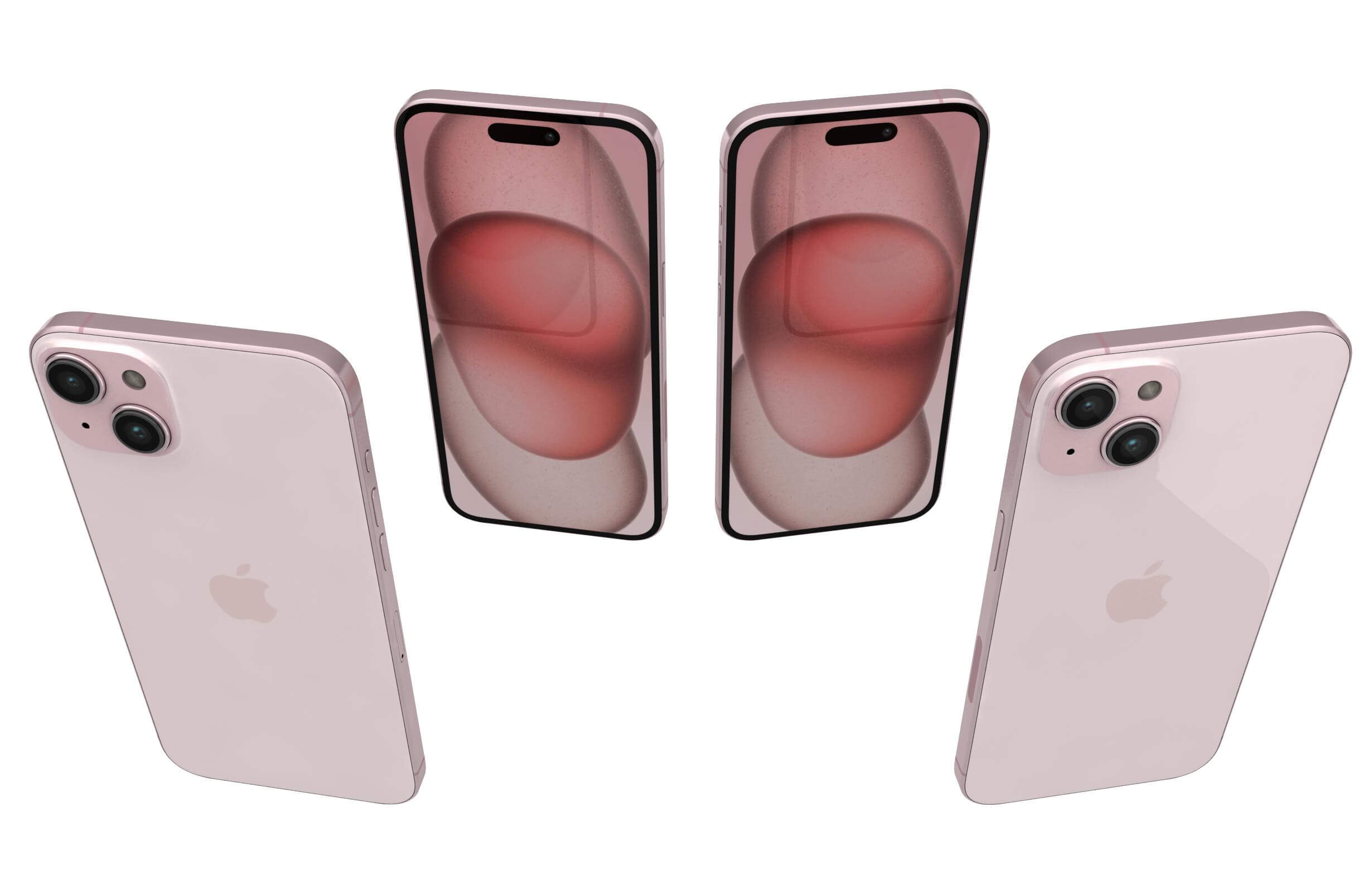 Apple iPhone 15 Plus Pink - 3D Model by Rever_Art