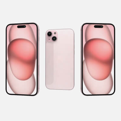 Apple iPhone 15 Plus Pink - 3D Model by Rever_Art