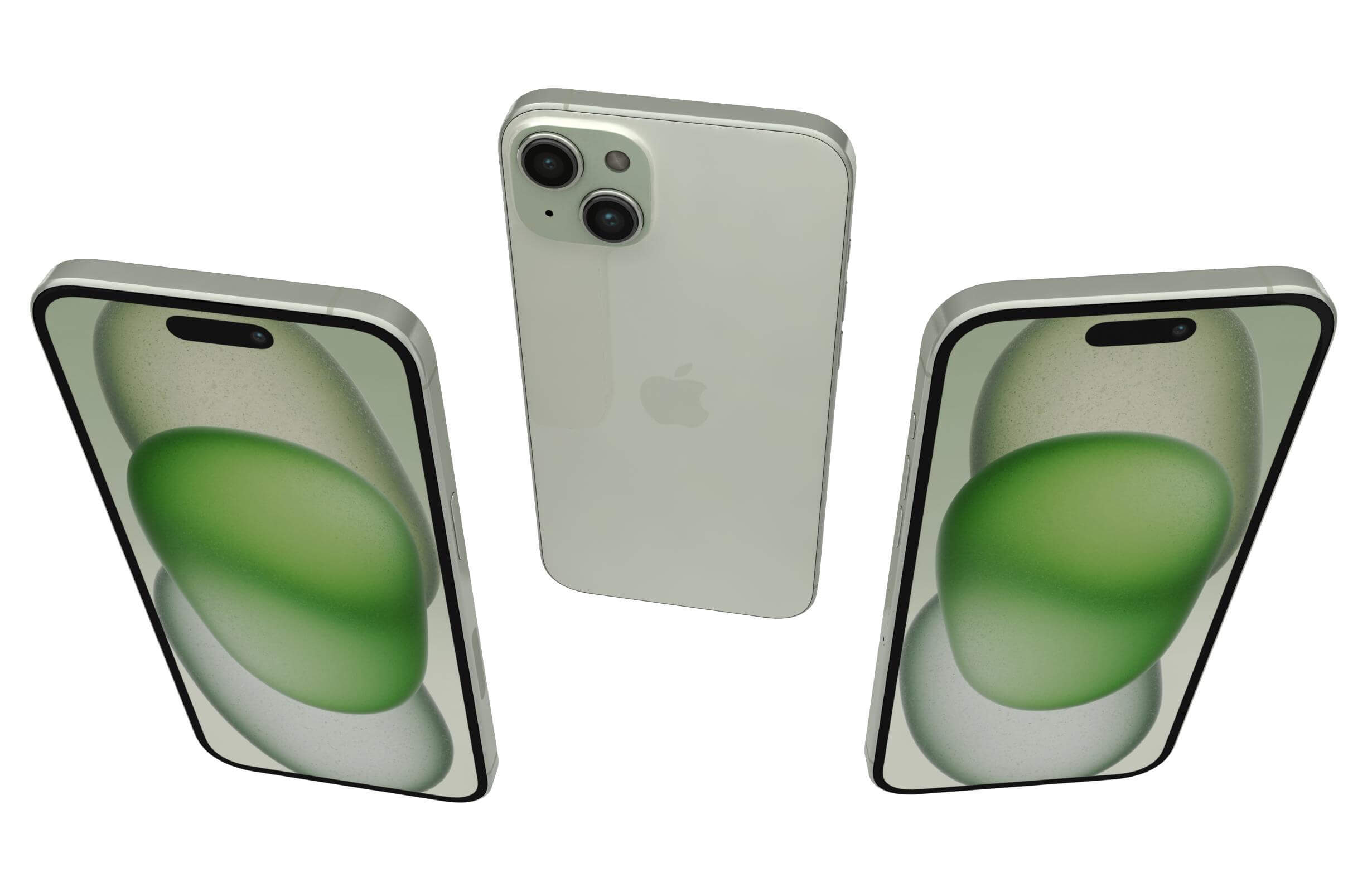 Apple iPhone 15 Plus Green - 3D Model by Rever_Art
