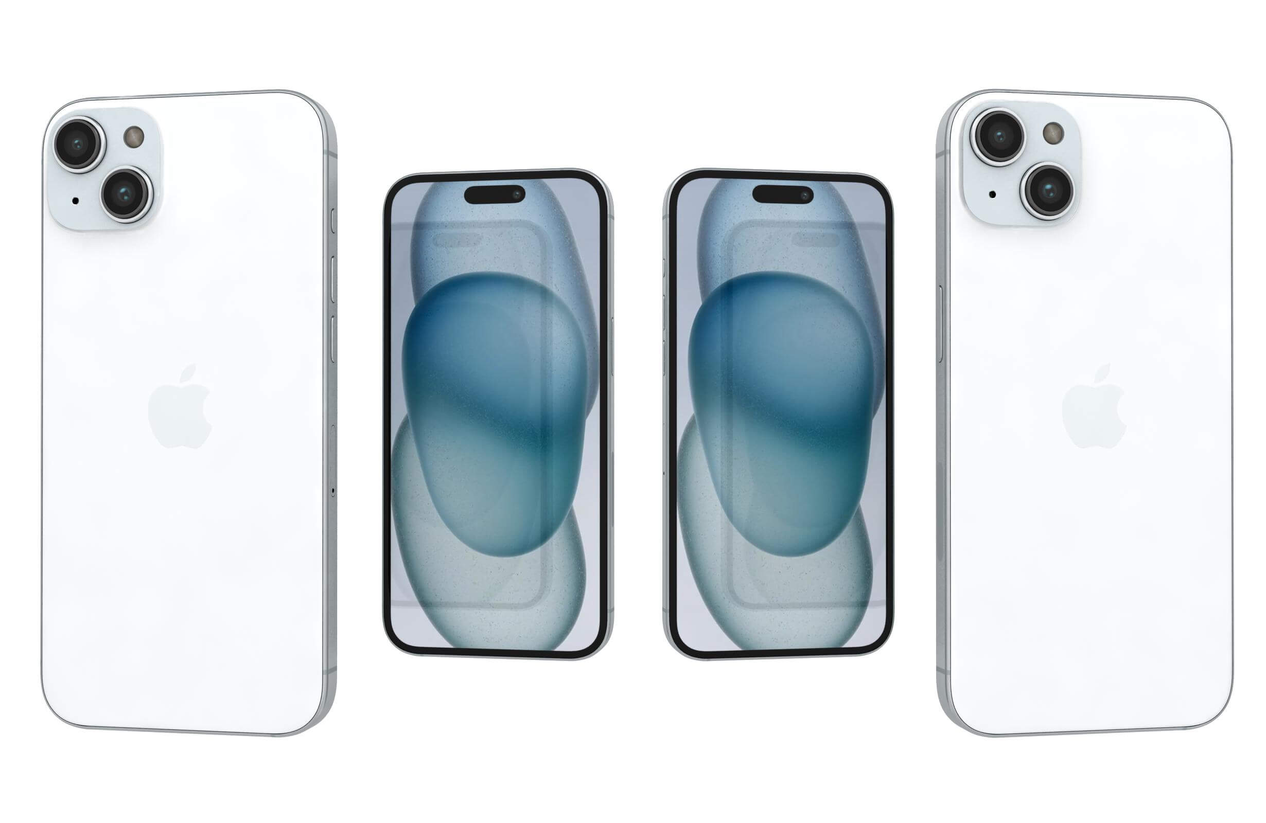Apple iPhone 15 Plus White - 3D Model by Rever_Art