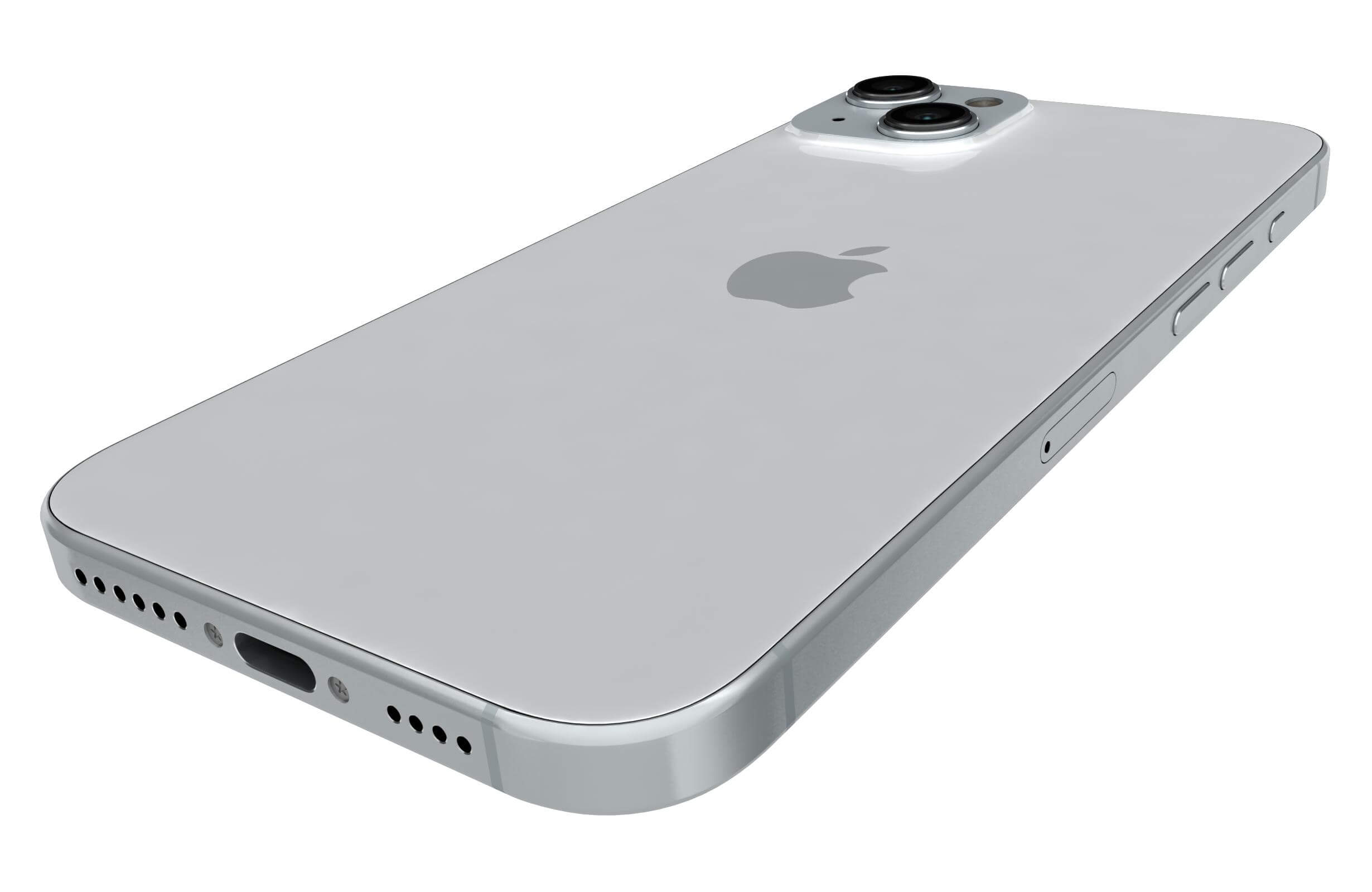 Apple iPhone 15 Plus White - 3D Model by Rever_Art